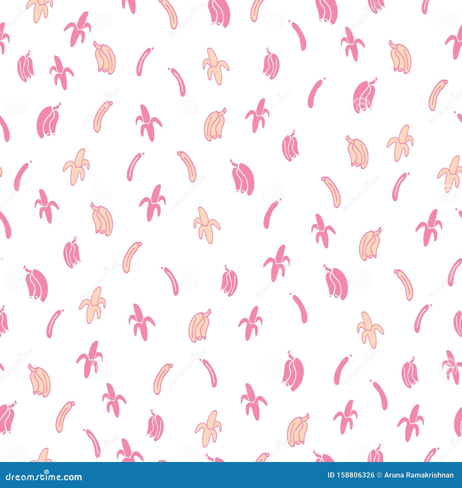 Vector Cute and Fun Bananas Seamless Pattern Background Stock Vector ...