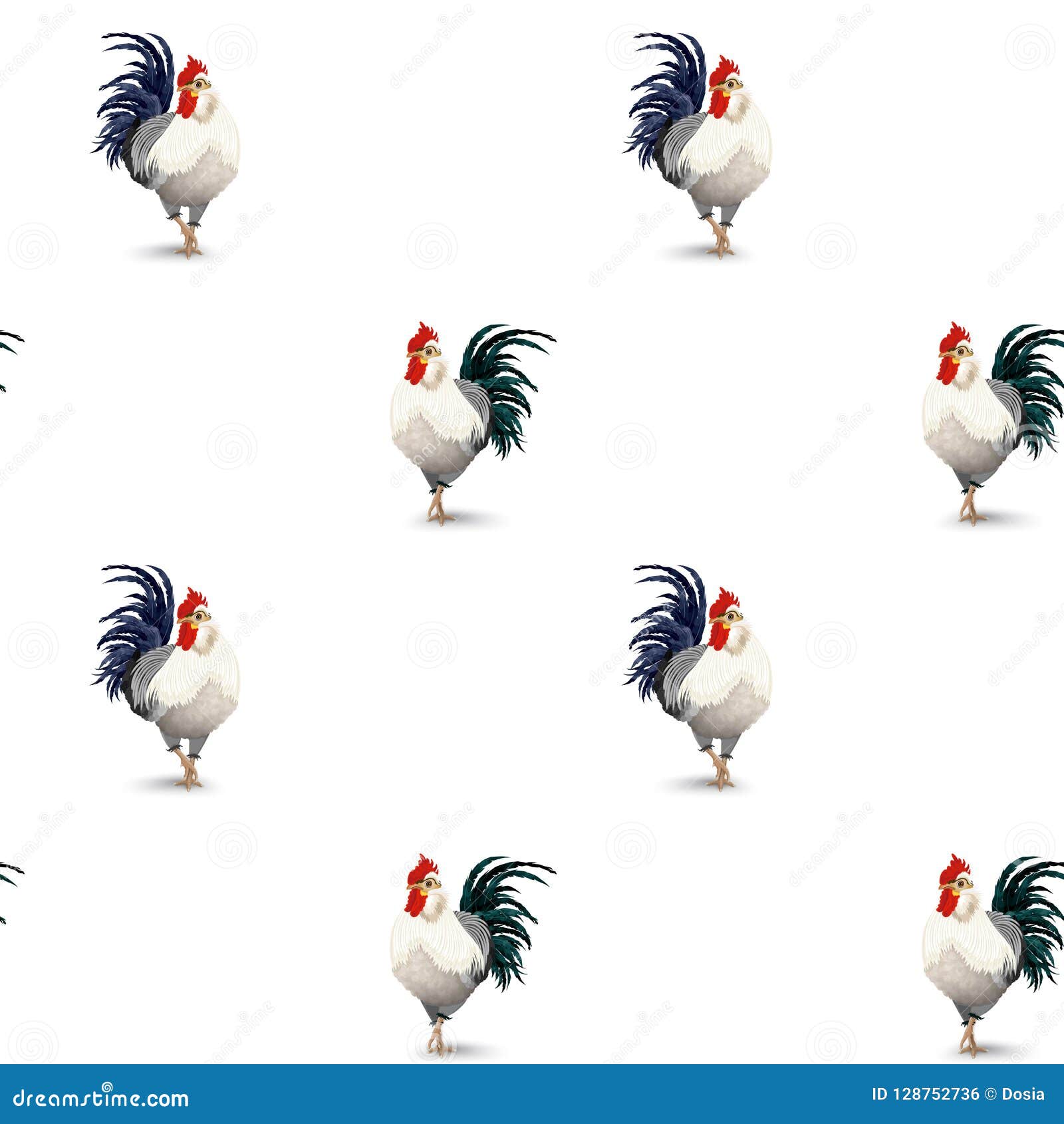 Cute Roosters Cartoon Vector | CartoonDealer.com #71162353