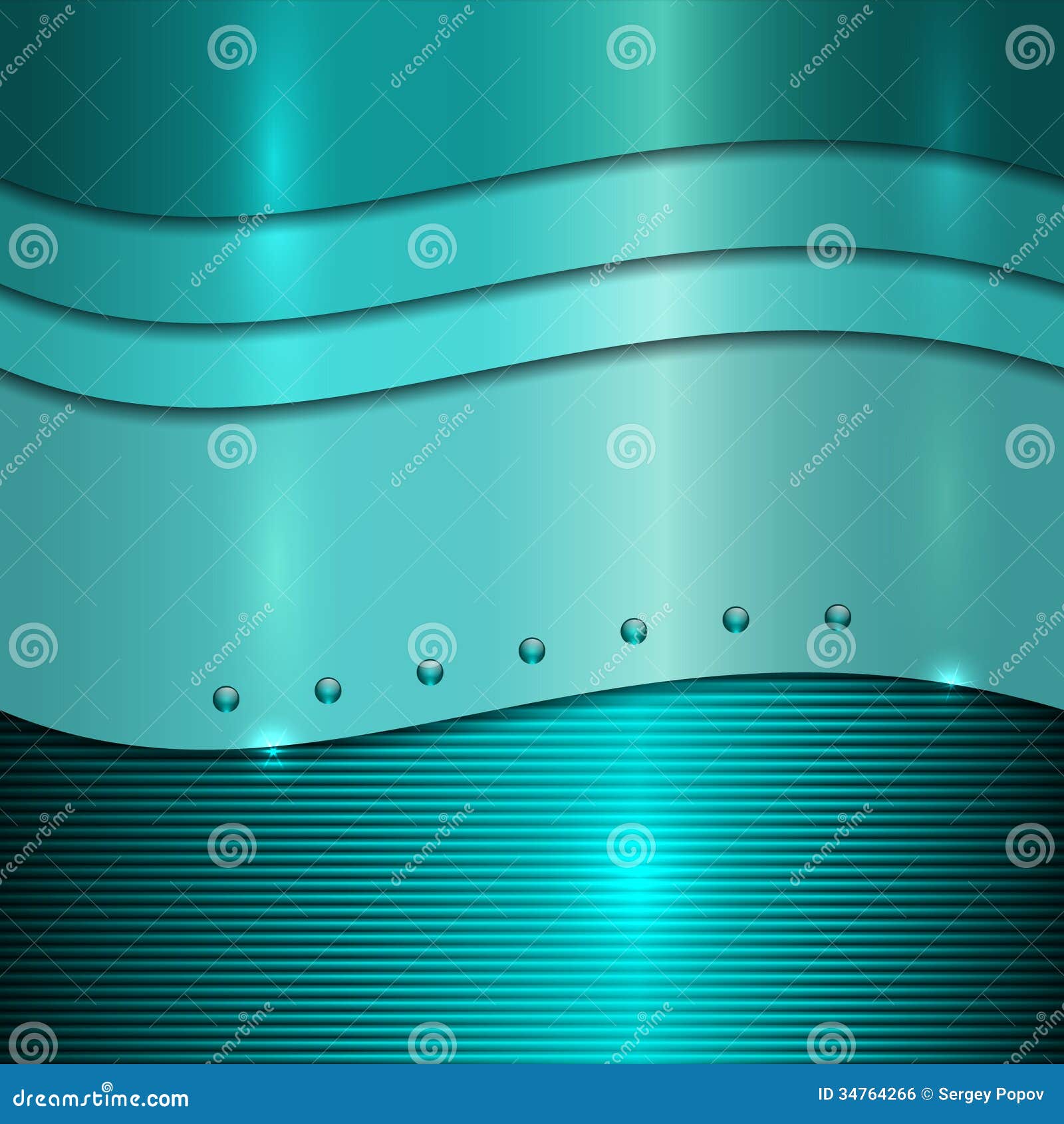 Vector Cyan Metal Background Stock Vector - Illustration of glare ...
