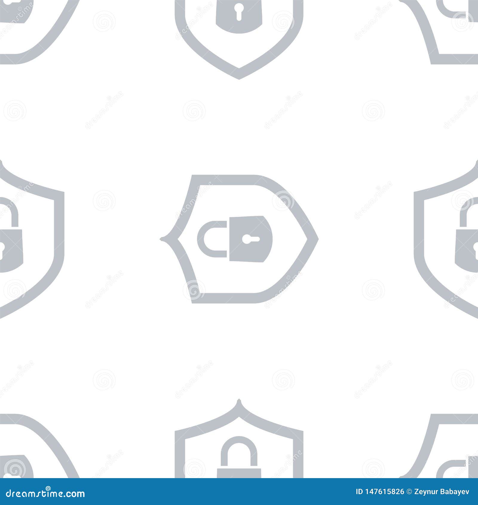Vector Cyber Attack Security Pattern Seamless with Shield and Keylock ...