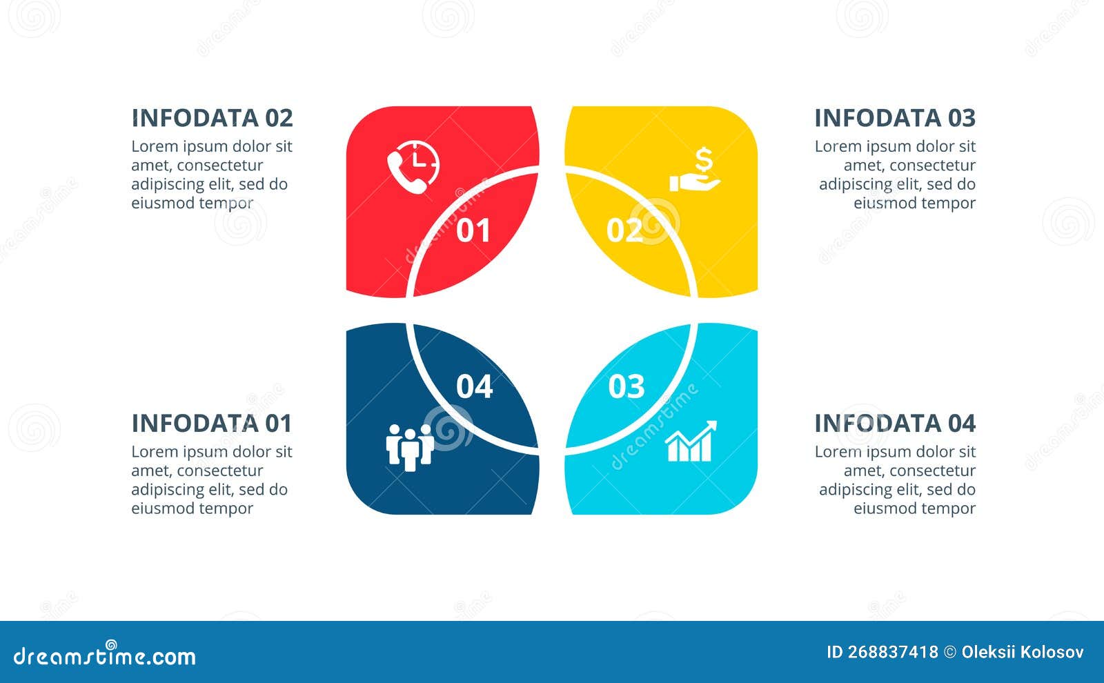 Vector Cycle Element for Infographic. Template for Diagram, Graph or ...