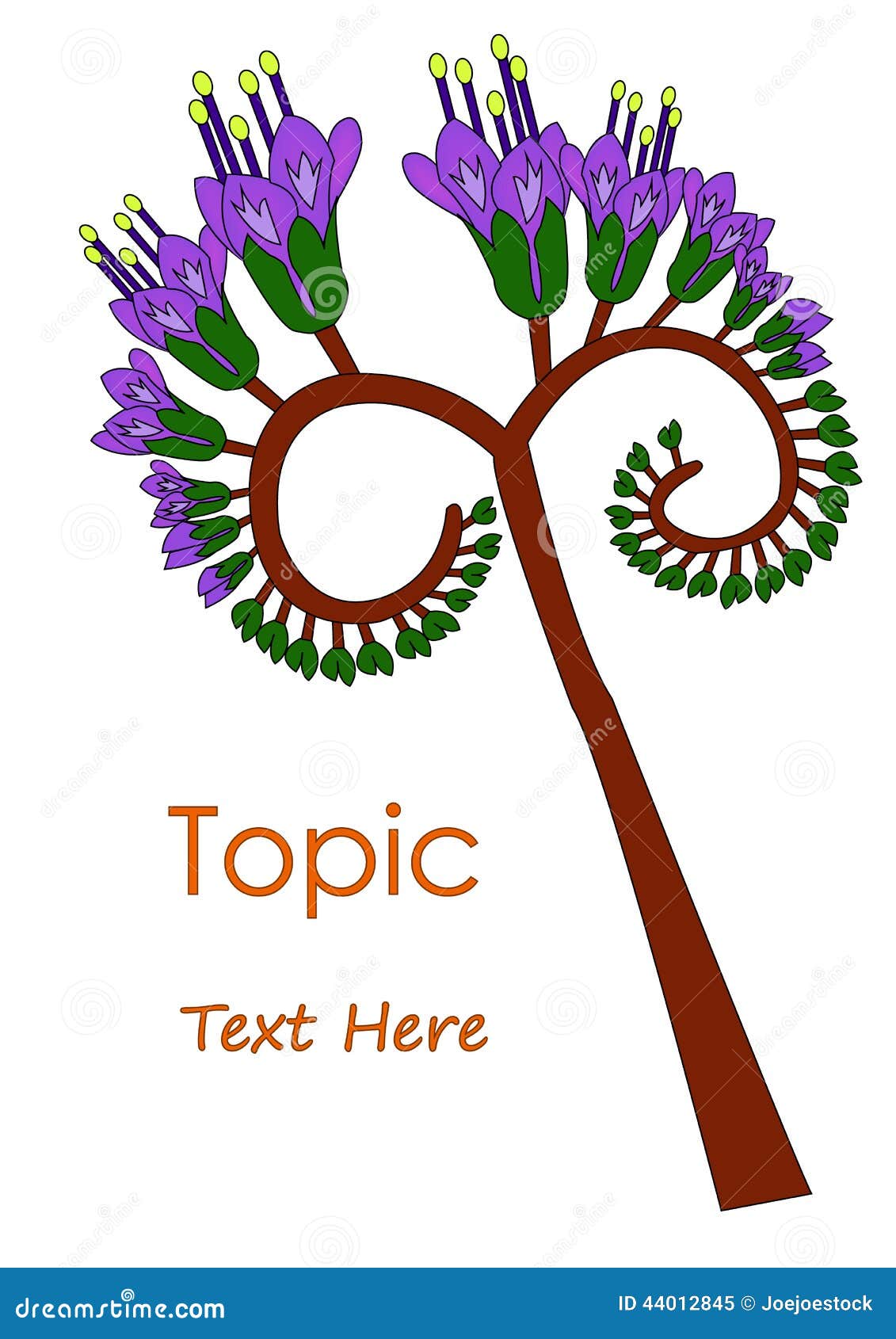 The Vector of Cycle Flower stock illustration. Illustration of flower ...