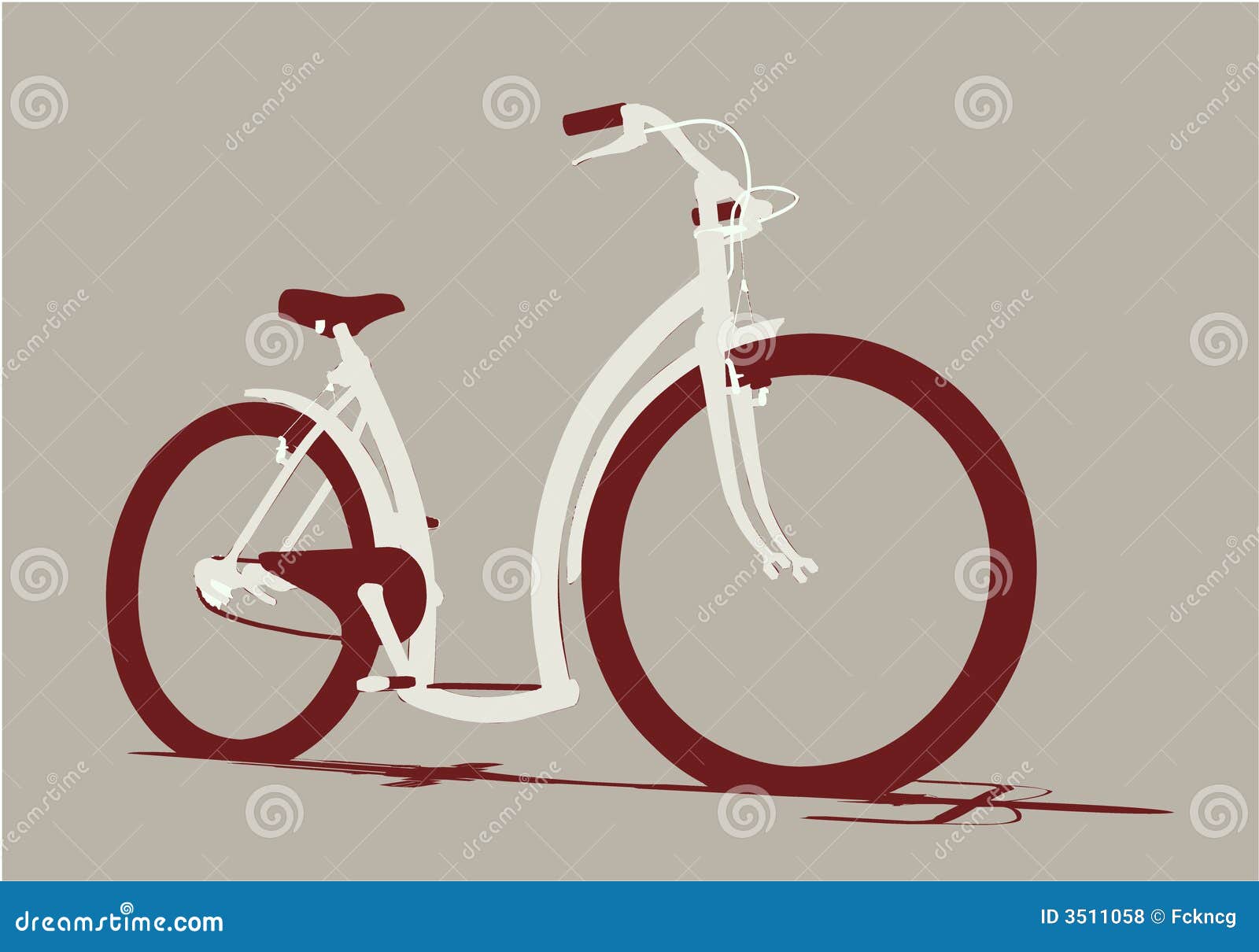 Vector Cycle Front View Royalty Free Stock Photos - Image: 3511058