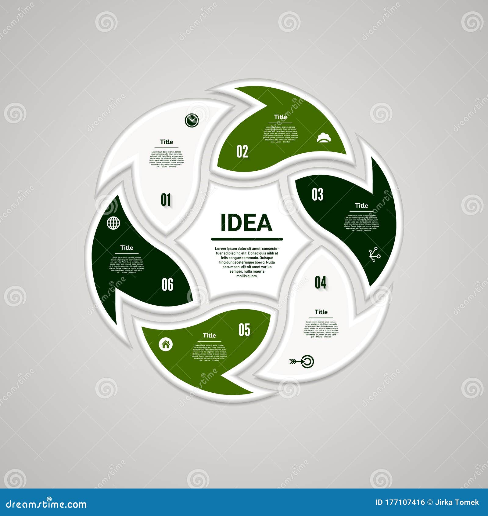 Vector Cycle Infographic. Template for Diagram, Graph, Presentation and ...