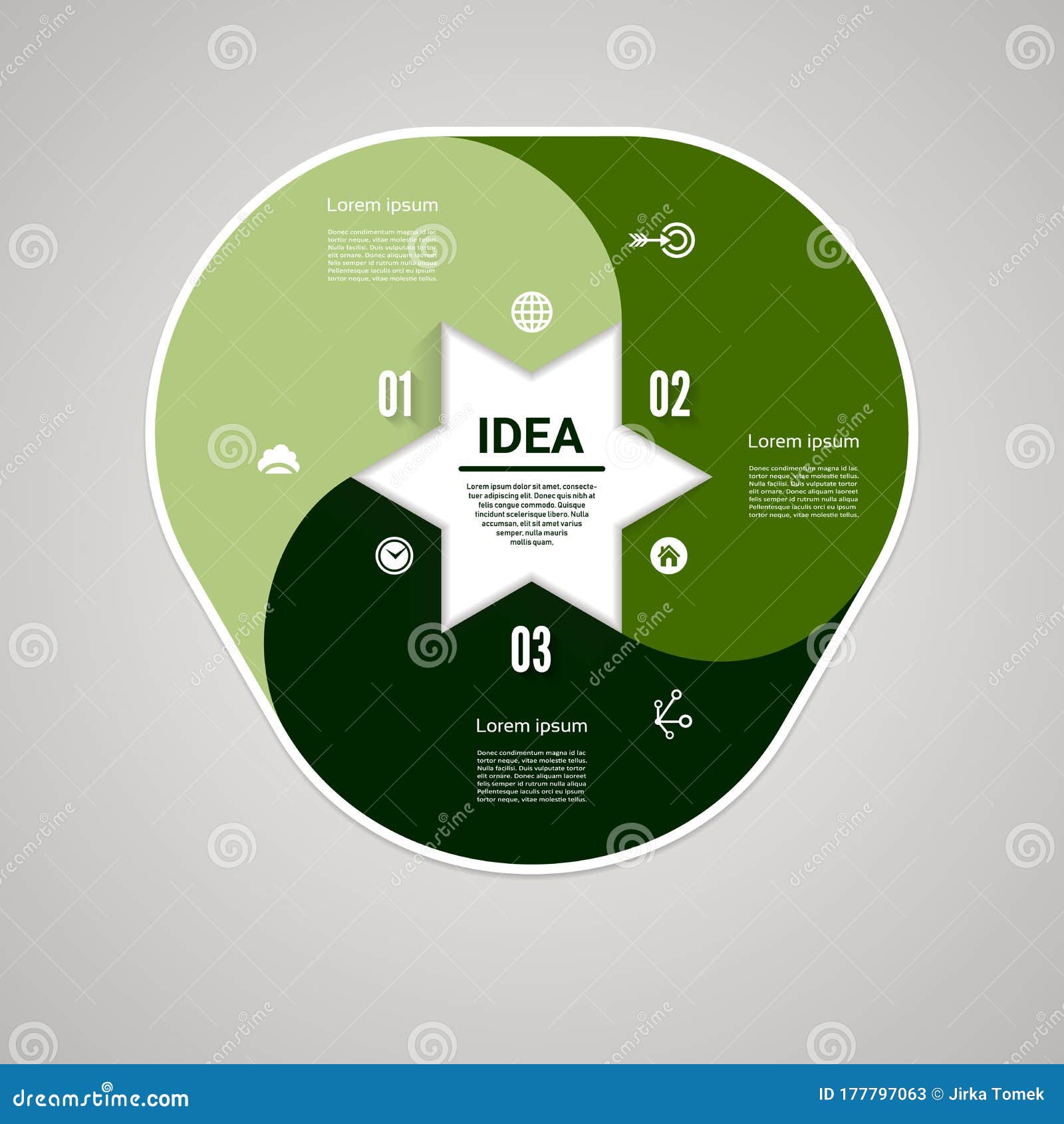 Vector Cycle Infographic. Template for Diagram, Graph, Presentation and ...