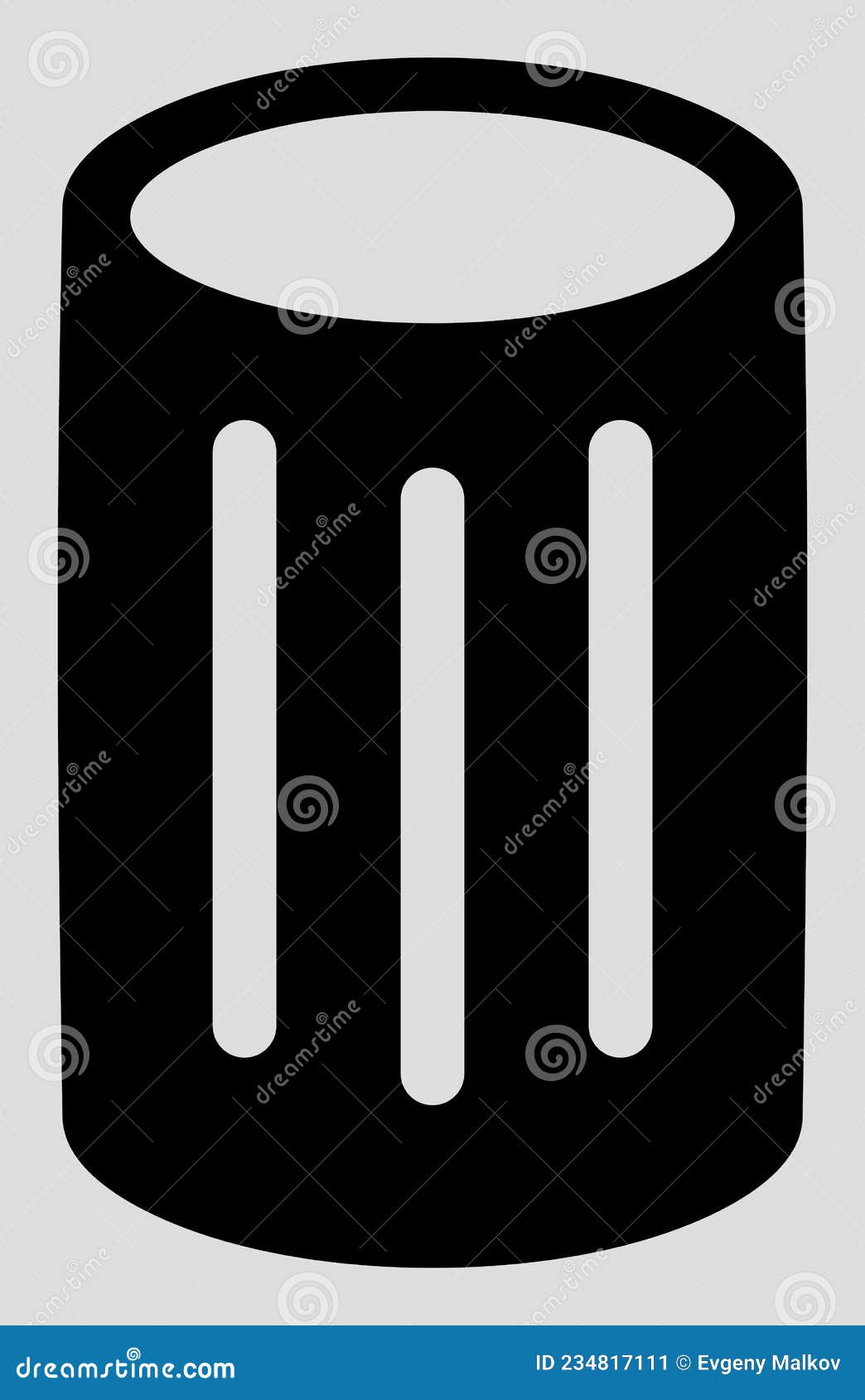 Vector Cylinder Container Icon Illustration Stock Vector - Illustration ...