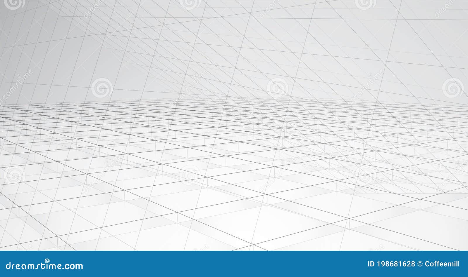 Vector 3d Background of Square Grids and Lines Stock Vector ...