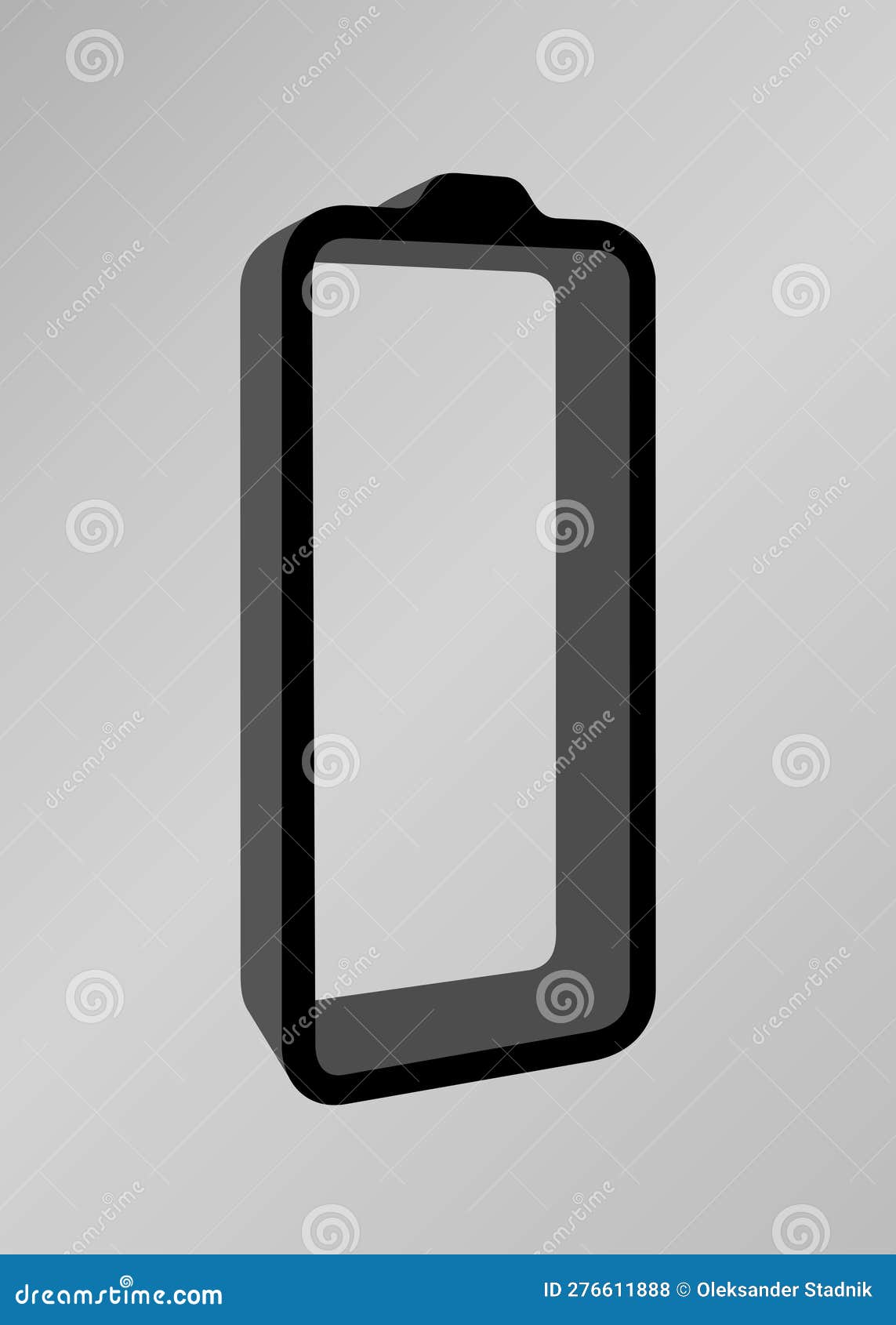 Vector Indicator Battery Charge Empty Stock Vector - Illustration of ...