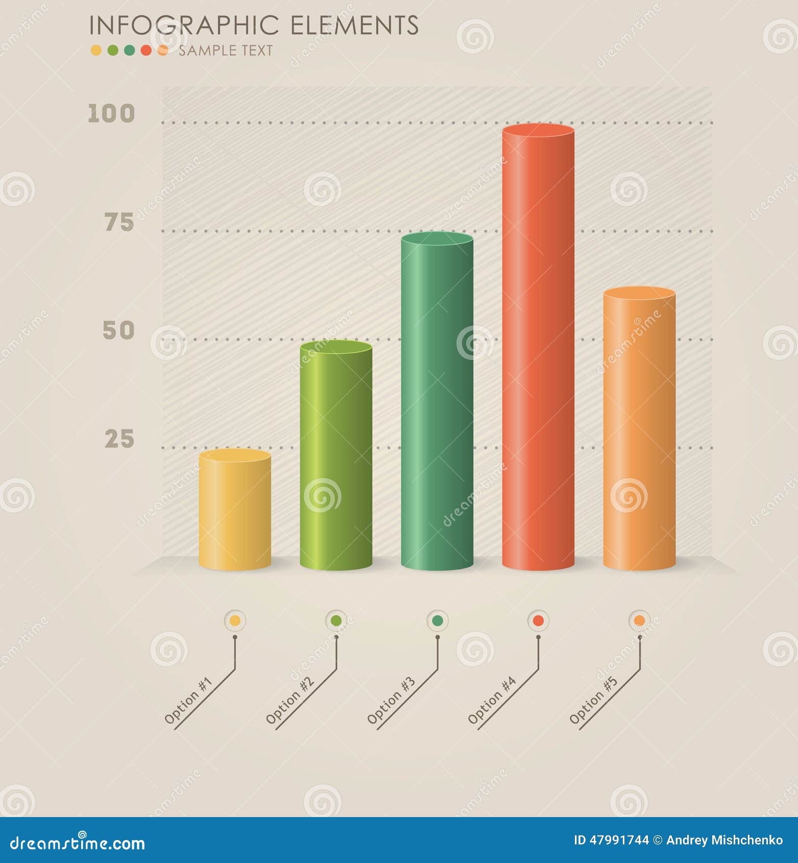 Vector 3d Chart Infographics Stock Vector - Illustration of graph ...