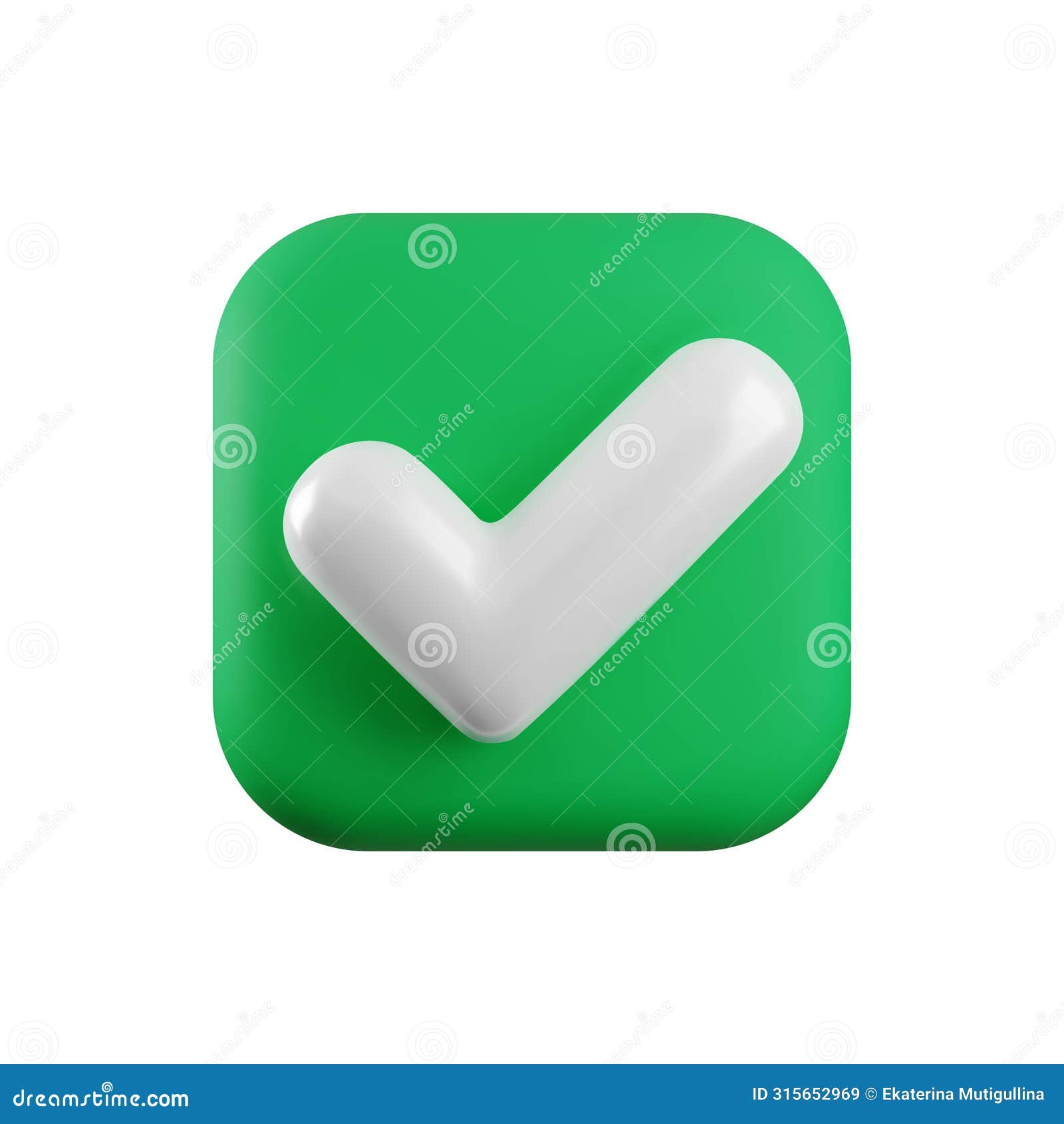 Vector 3d Check Mark Realistic Icon. Trendy Plastic Green Checkmark ...