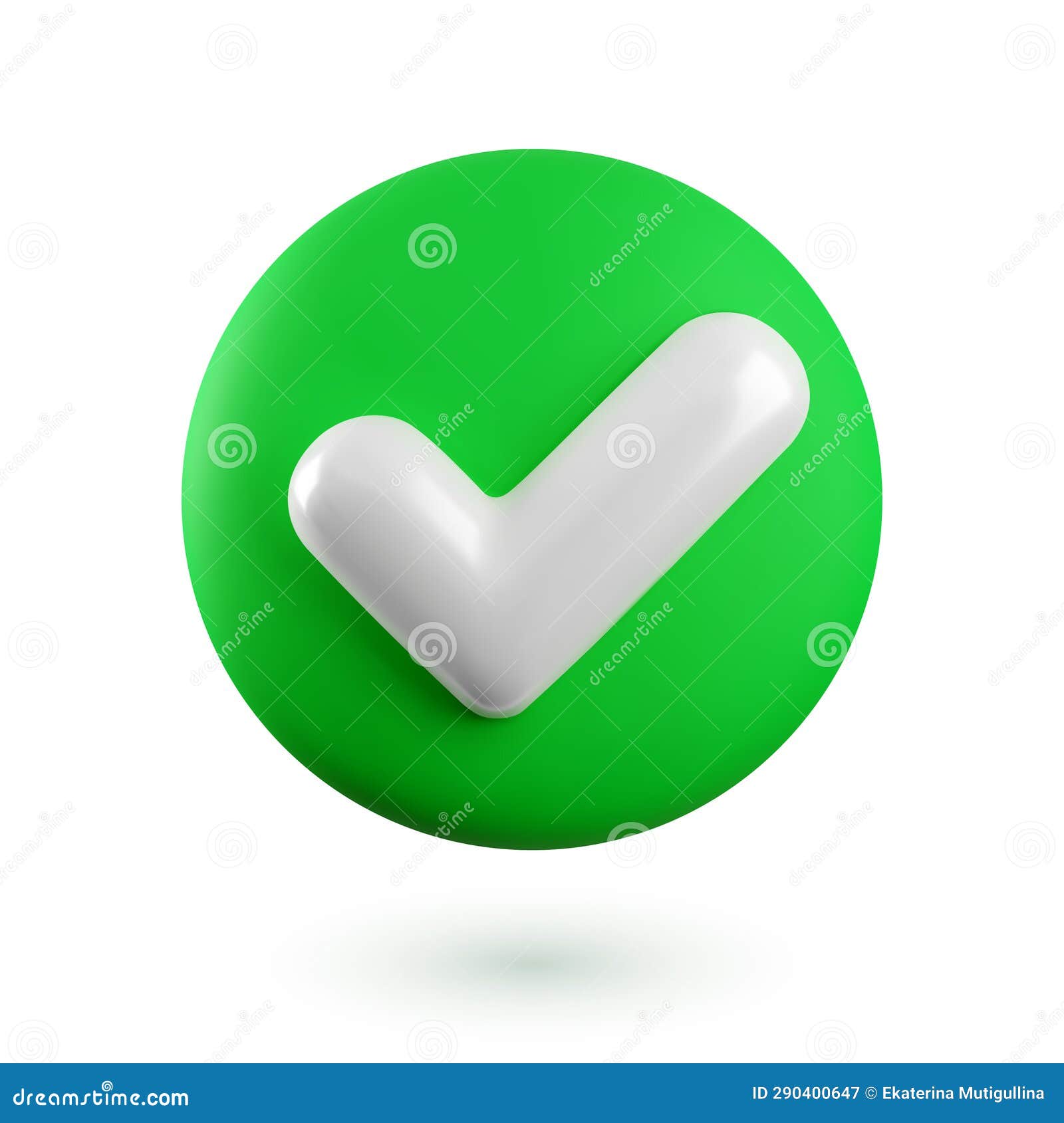 Vector 3d Check Mark Realistic Icon. Trendy Plastic Green Checkmark ...