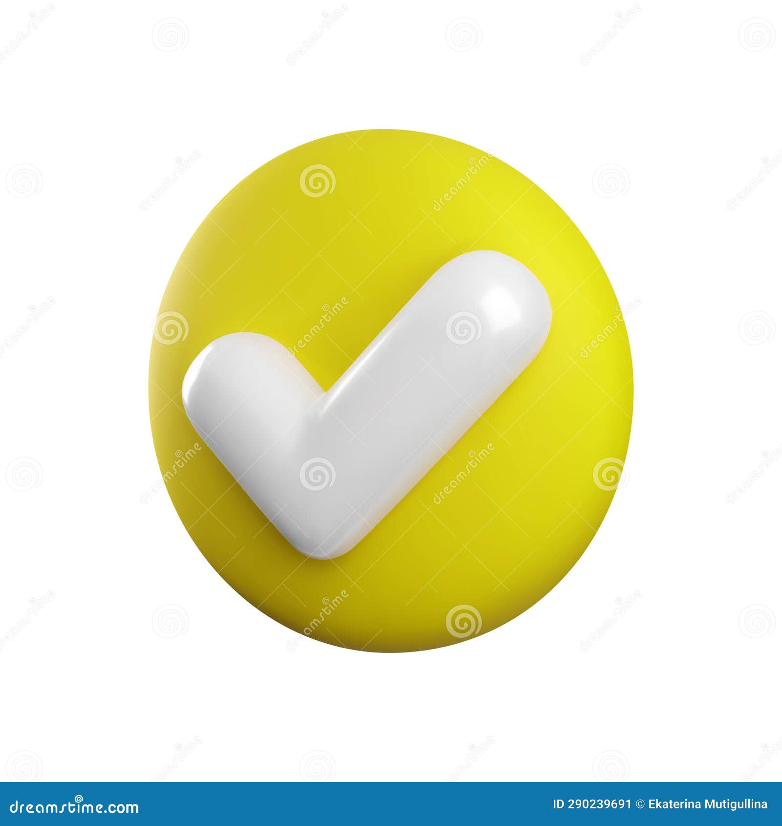 Vector 3d Check Mark Realistic Icon. Trendy Plastic Yellow Checkmark ...