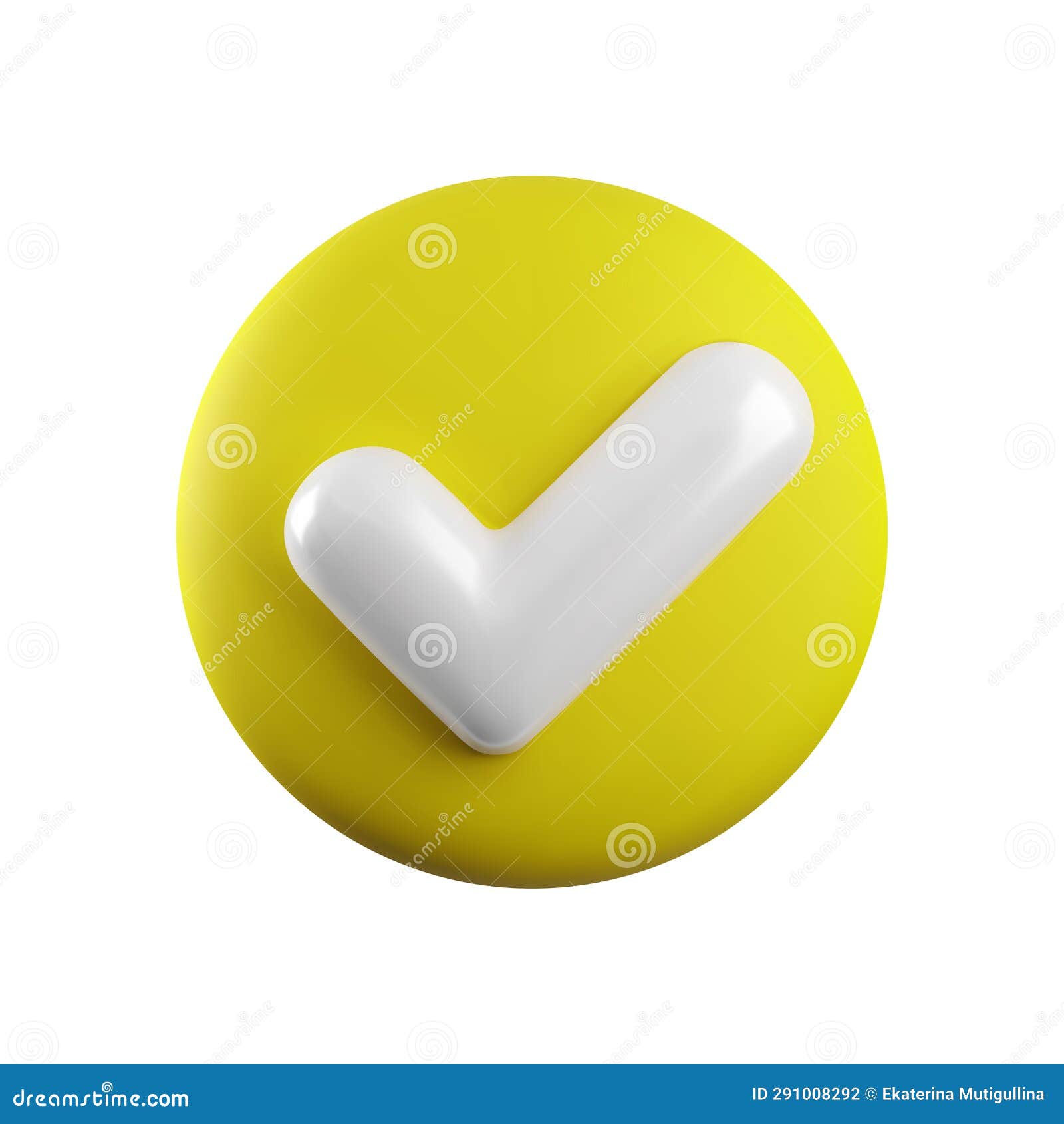 Vector 3d Check Mark Realistic Icon. Trendy Plastic Yellow Checkmark ...