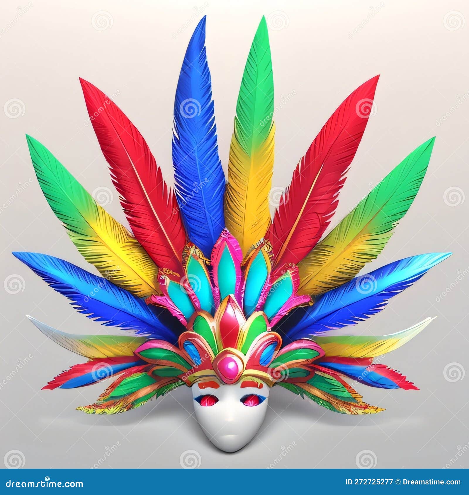 Vector 3d Colorful Feathers for Carnival Stock Illustration ... Vector 3d Colorful Feathers for Carnival Stock Illustration ...