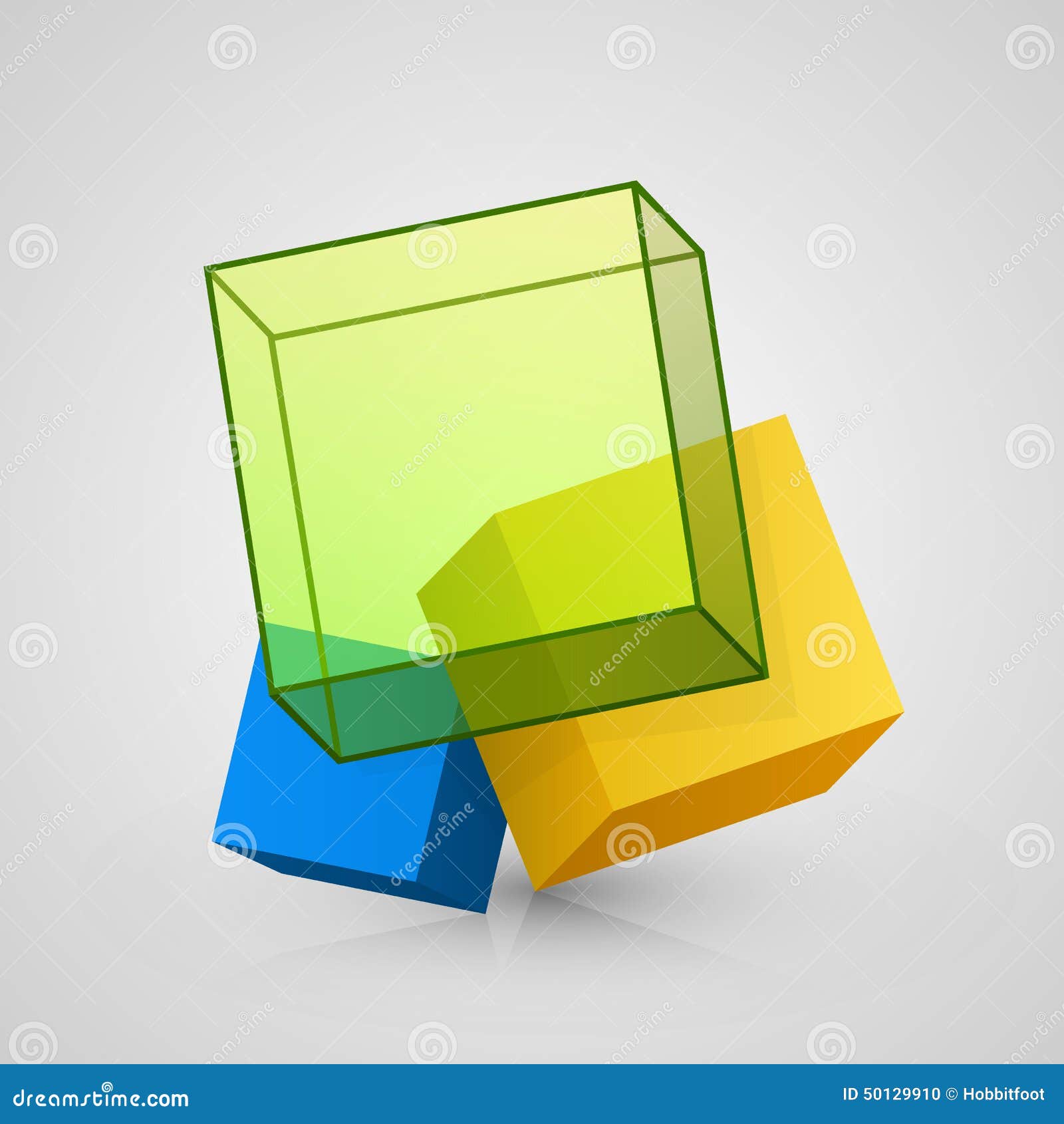 Vector 3d cube design stock vector. Illustration of balance - 50129910