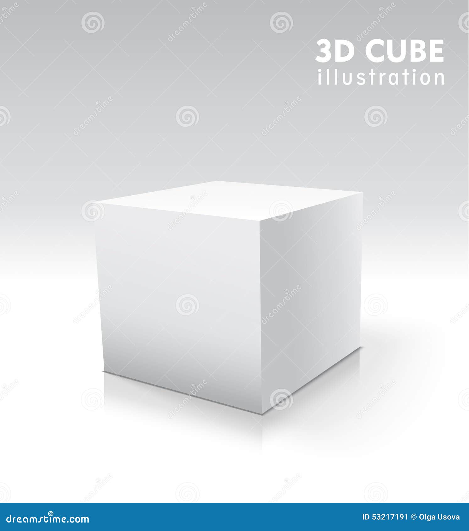 Vector 3d cube stock vector. Illustration of polygonal - 53217191