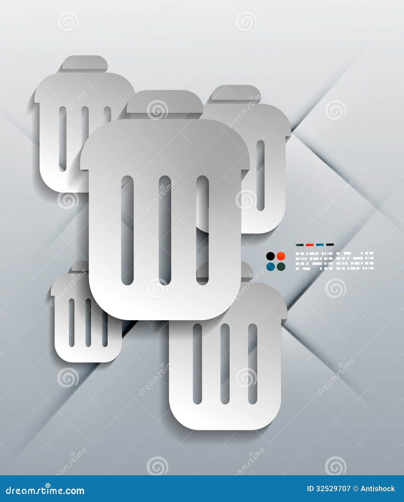 Vector 3d Document Bak Modern Ontwerp Vector Illustratie - Illustration ...