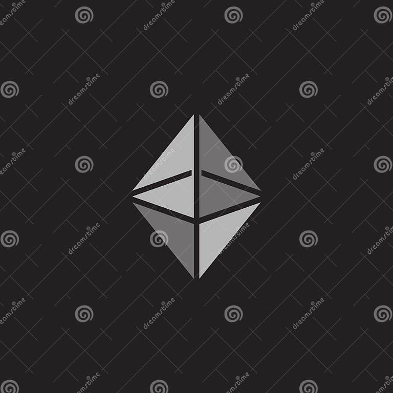 Vector of 3d Flat Prism Symbol Simple Geometric Logo Stock Vector ...