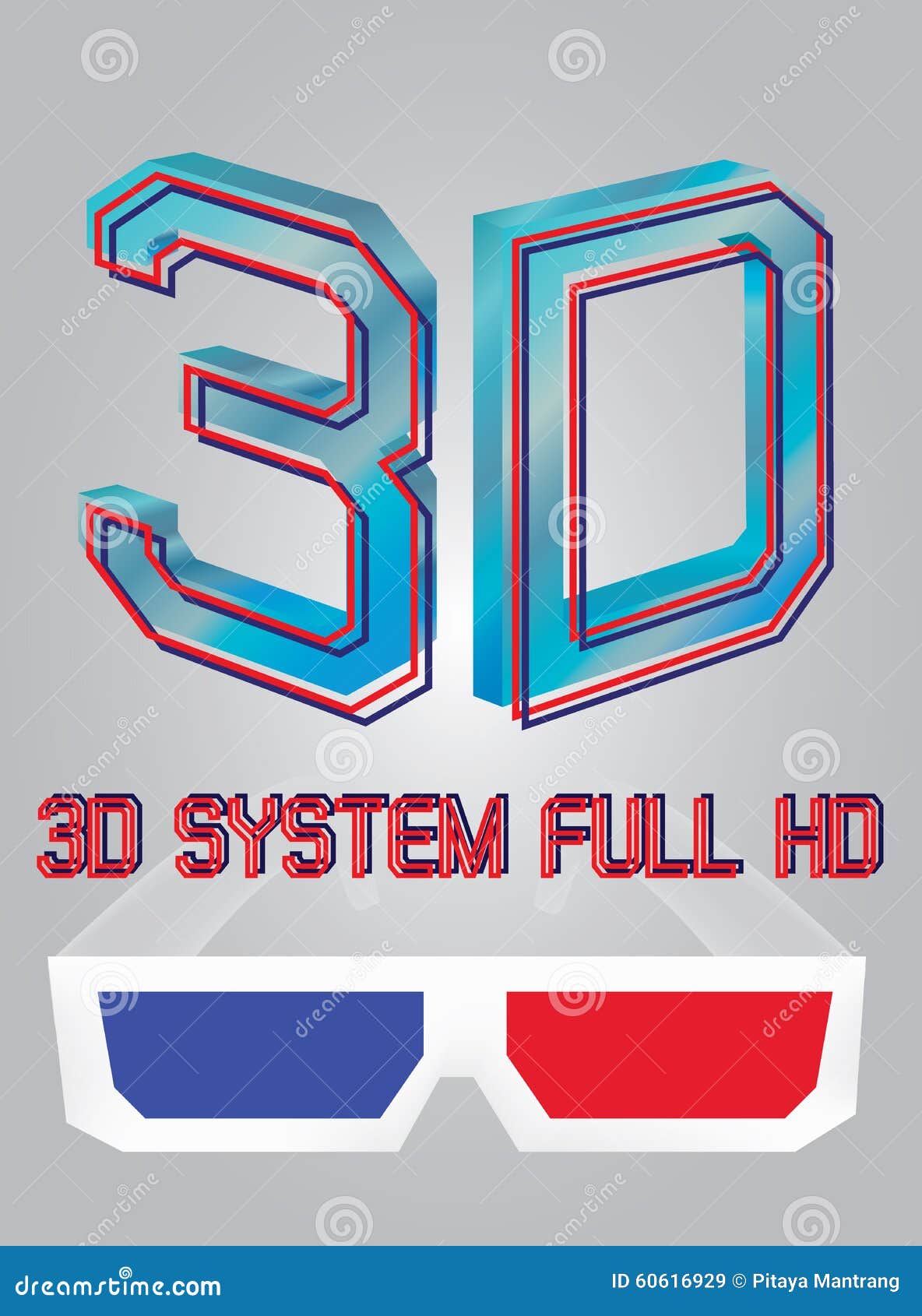 Vector 3D full hd logo stock illustration. Illustration of hdtv - 60616929