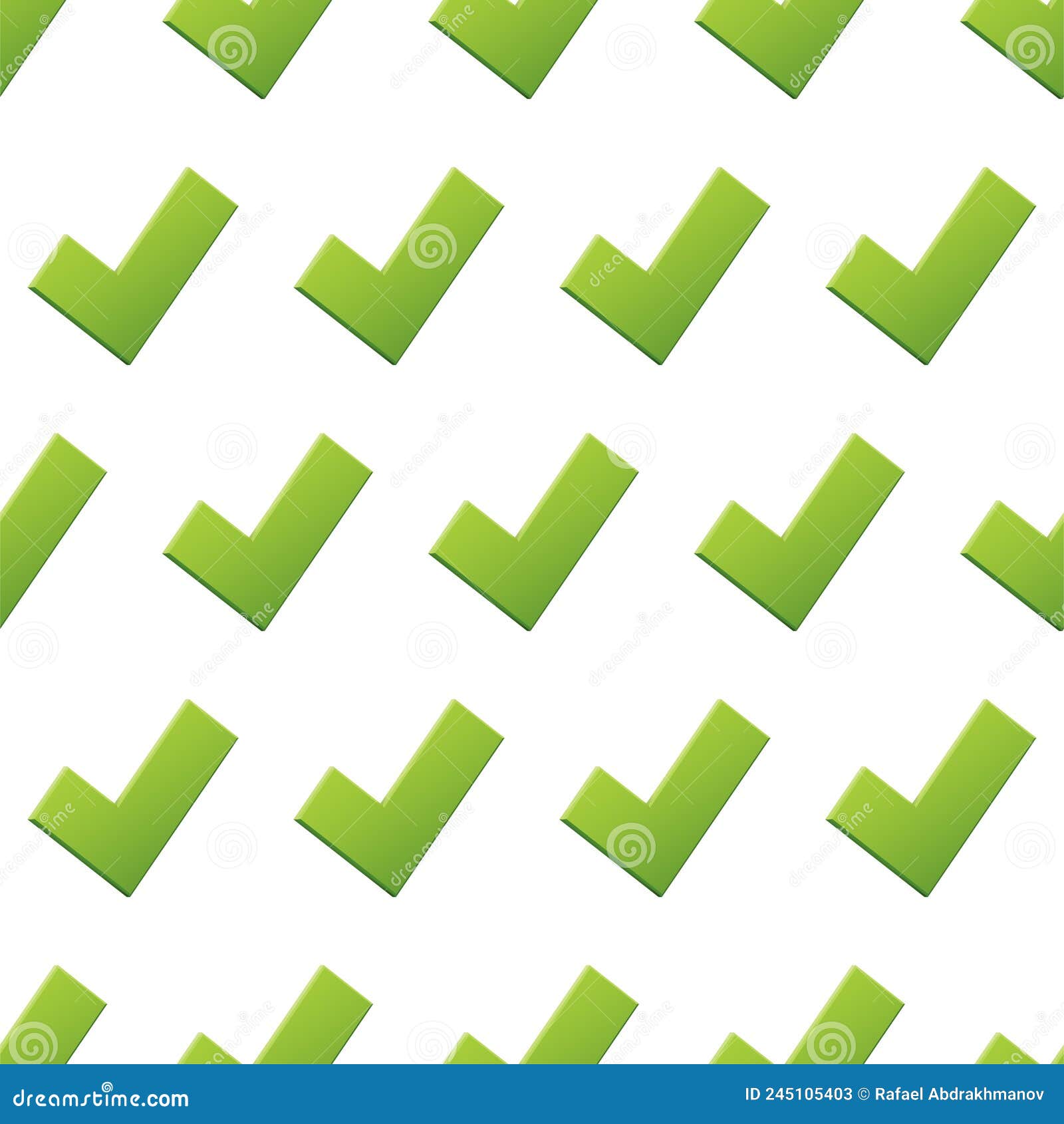Vector 3d Green Checkmark Checklist Icons. Correct Check Mark Answer ...