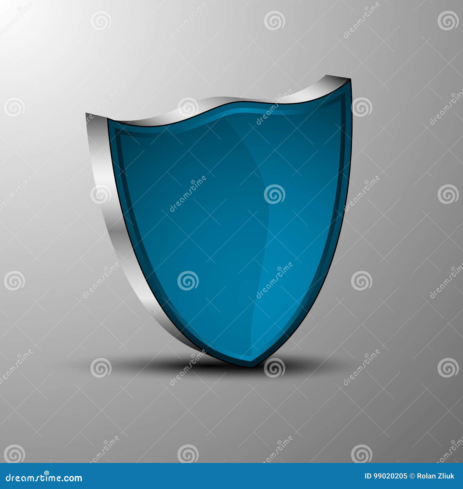 The Vector 3d Heraldic Shield. Stock Vector - Illustration of shield ...
