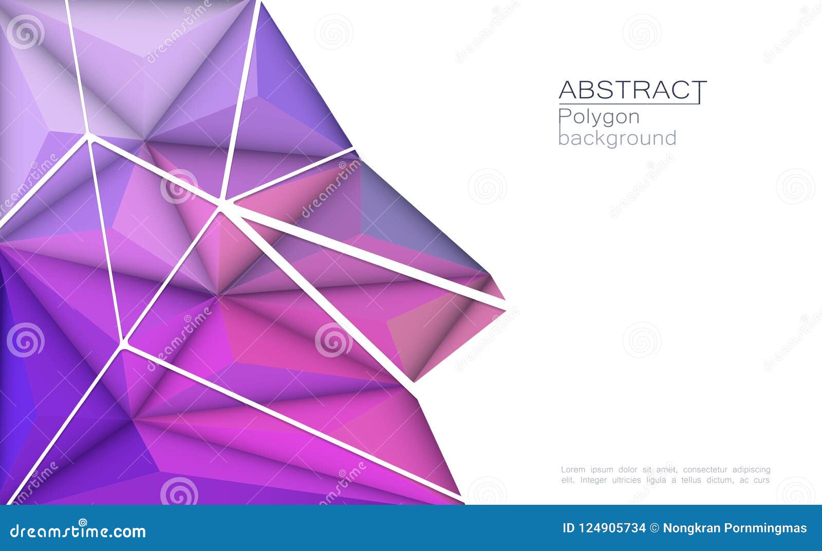 Vector 3D Illustration Geometric, Polygon with Molecule Structure Stock ...