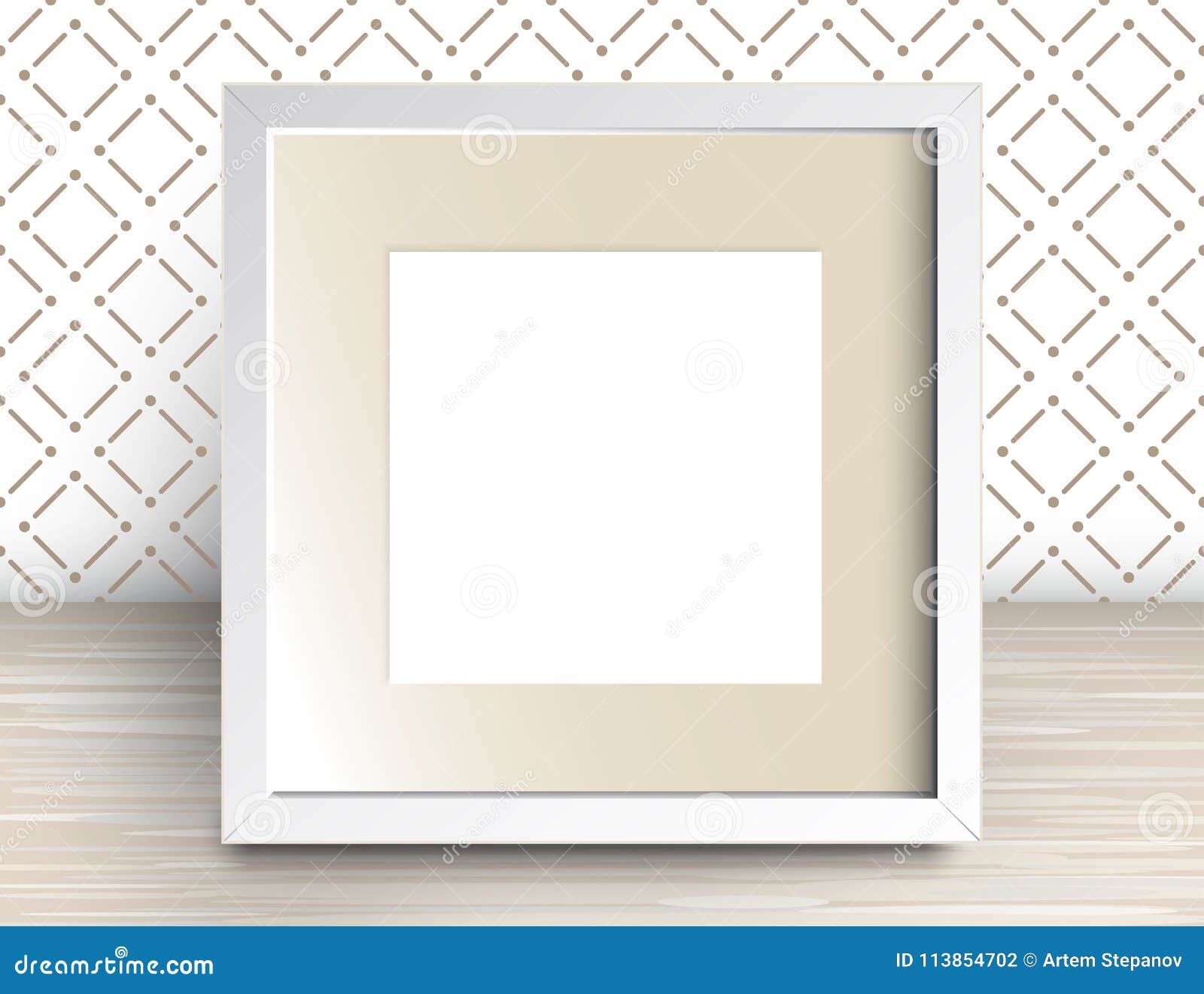 3d Vector Realistic Square Frame Stock Vector - Illustration of banner ...