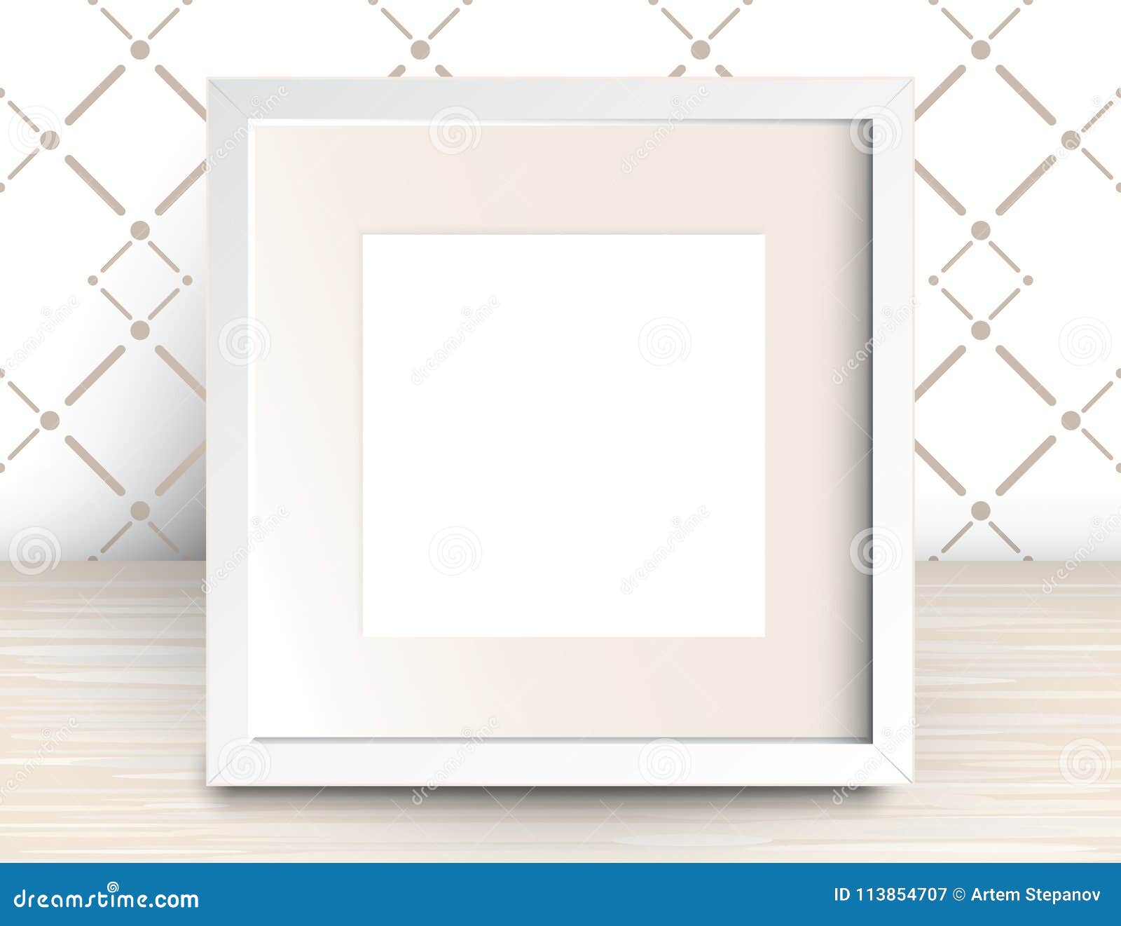 3d Vector Realistic Square Frame Stock Vector - Illustration of ...