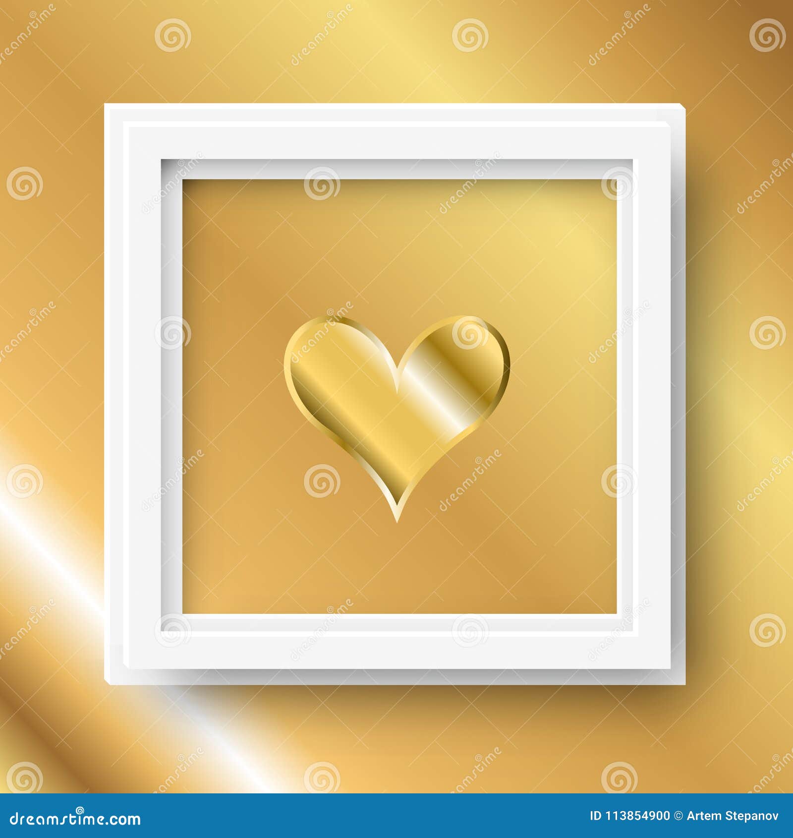 3d Vector Realistic Square Frame Stock Vector - Illustration of gray ...