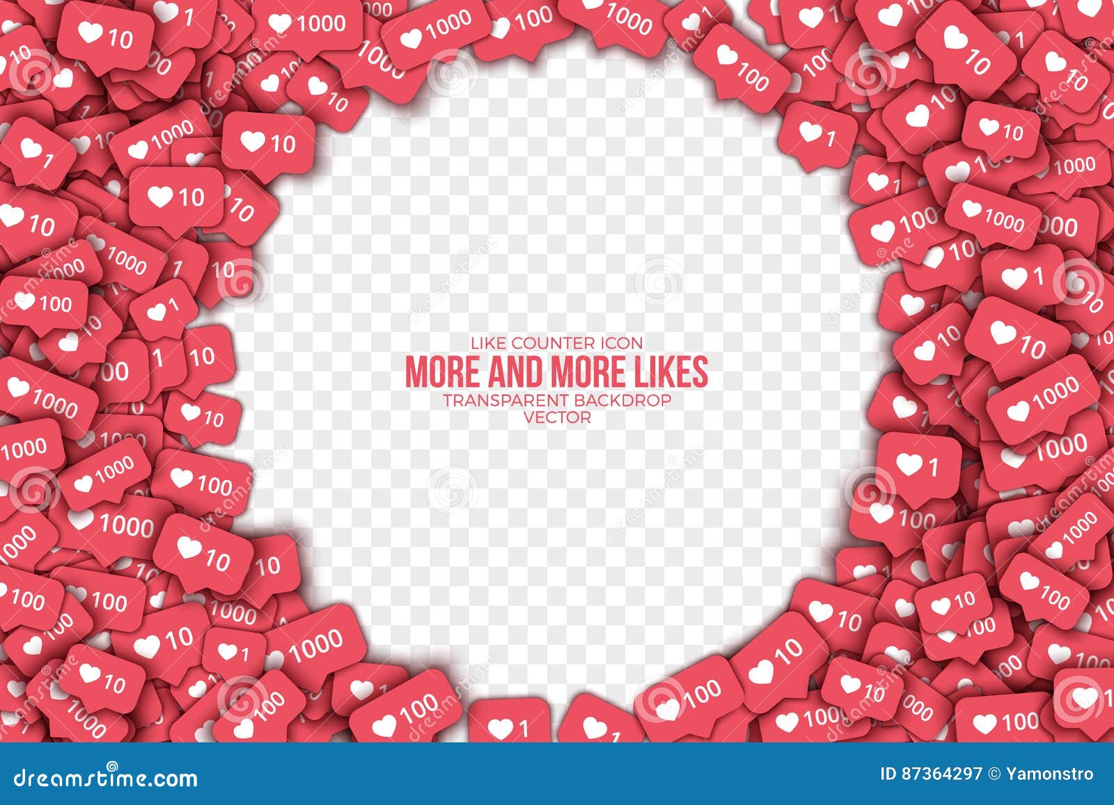 Vector 3d Like Counter Icons Stock Illustrations – 105 Vector 3d Like ...