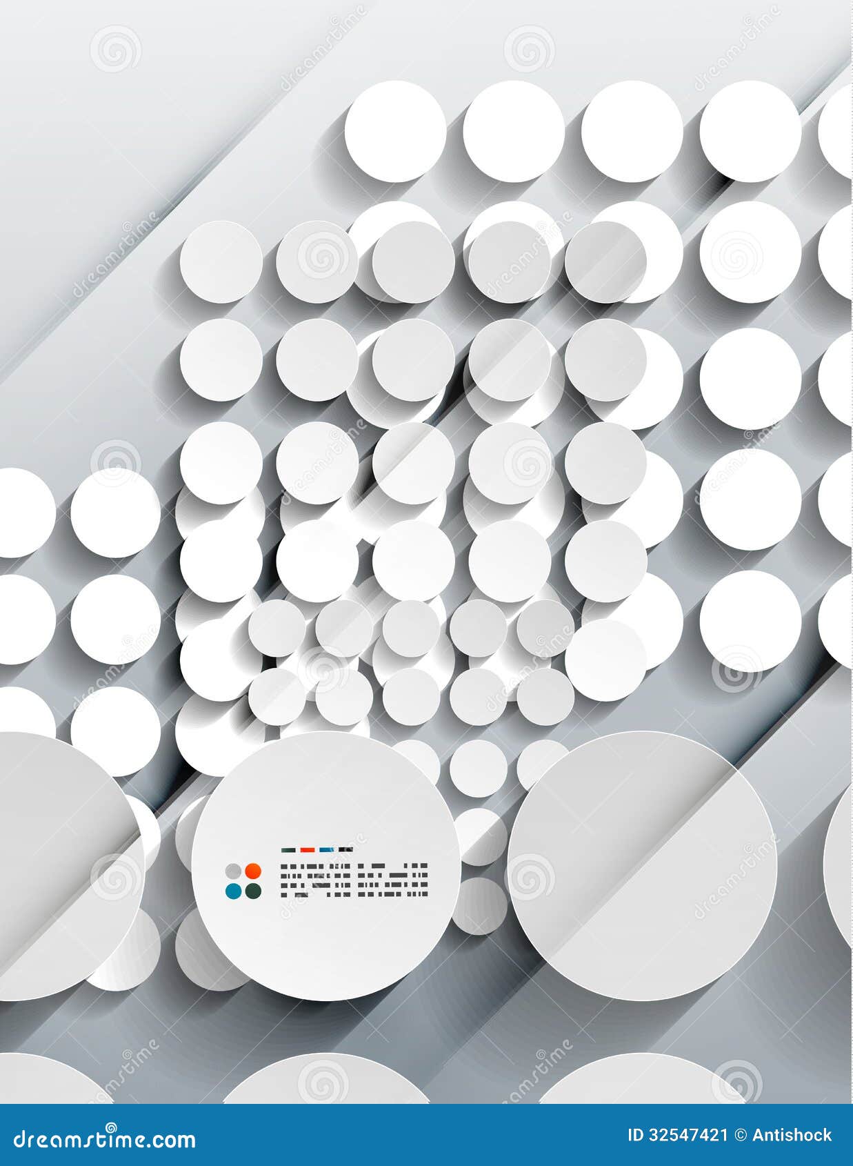 Vector 3d Paper Circles Modern Design Stock Vector - Illustration of ...