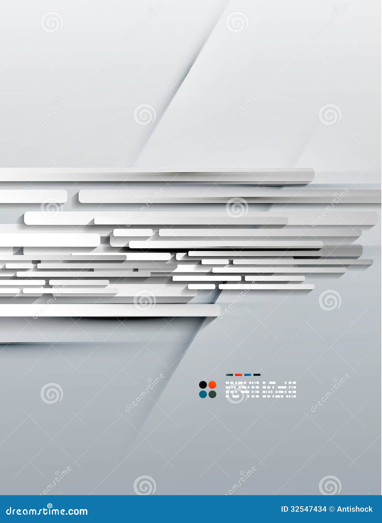 Vector 3d Paper Lines Modern Design Stock Vector - Illustration of ...