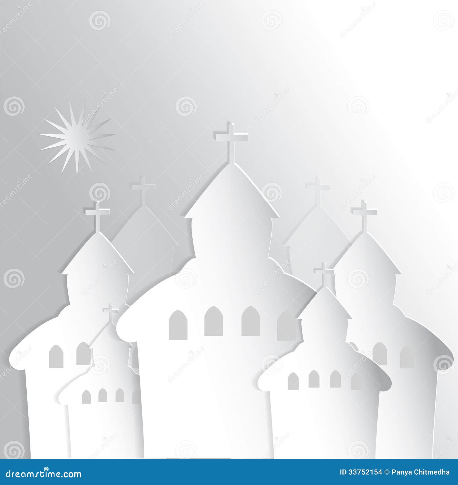 Churches stock vector. Illustration of shadow, traditional - 33752154