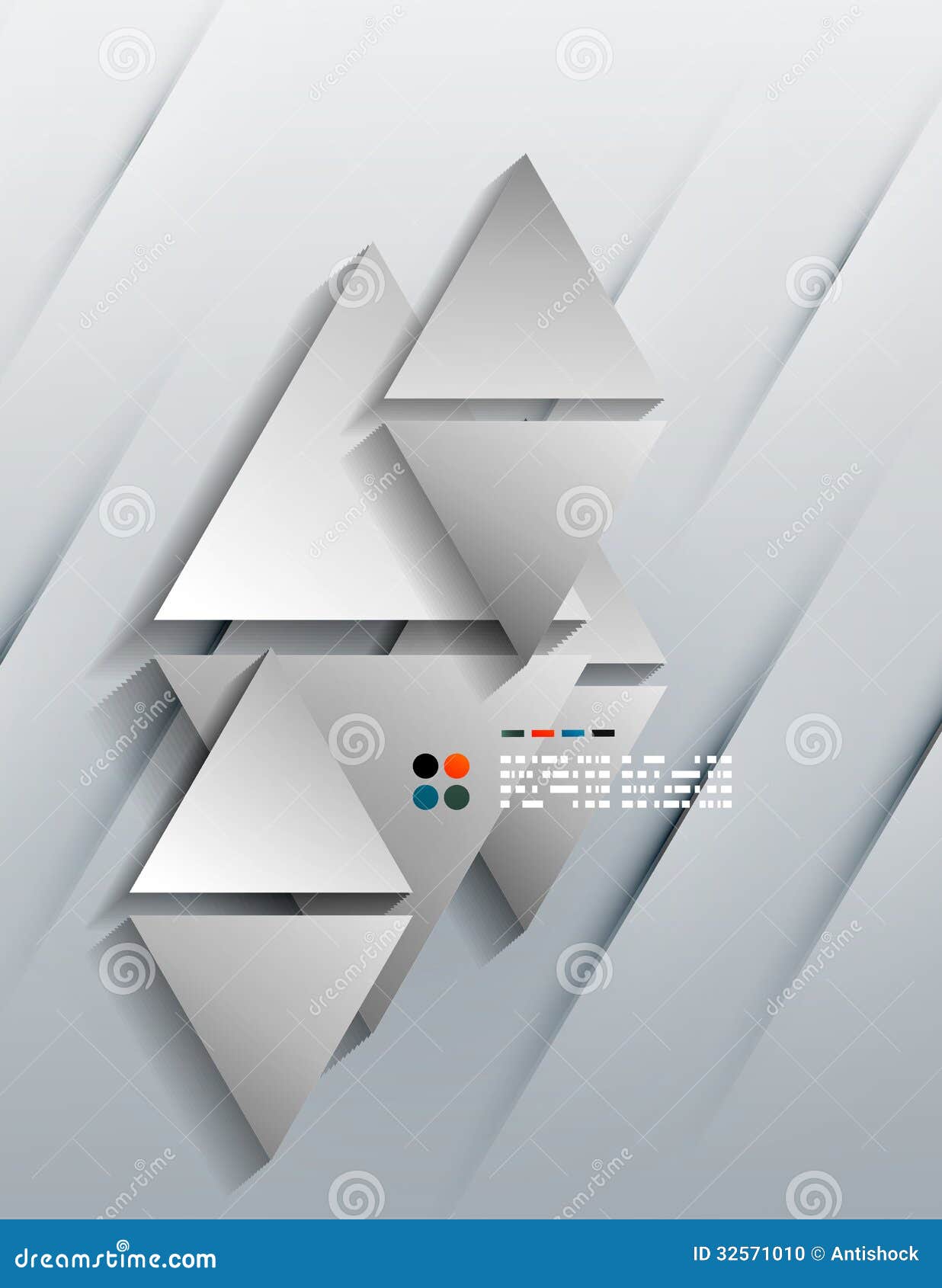 Vector 3d paper triangles stock vector. Illustration of geometric ...