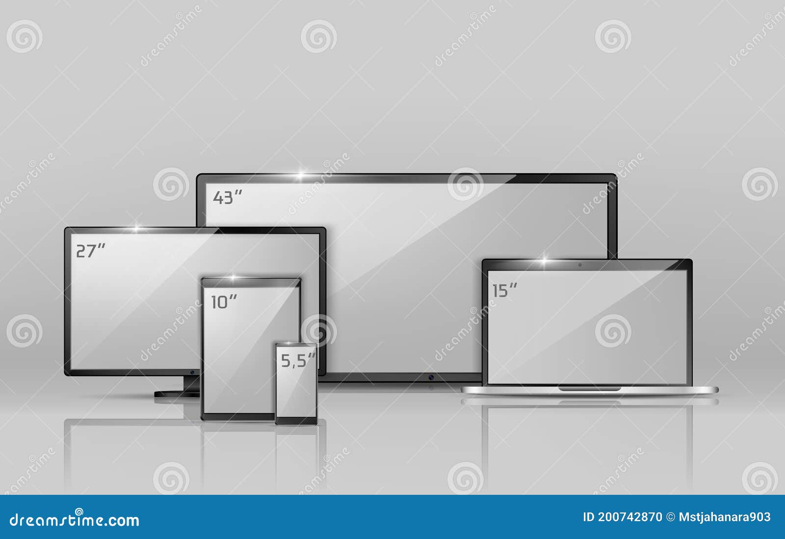 All Screens Sizes Symbol Icon. Linear Vector Illustration From Modern ...
