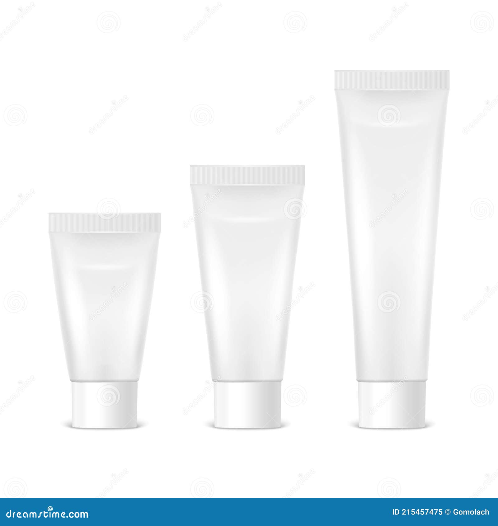 Vector 3d Realistic Plastic, Metal White Tooth Paste, Cream Tube ...
