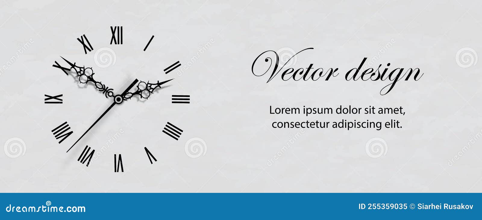 Vector 3d Realistic Wall Office Clock in the Form of a Dial on the Wall ...