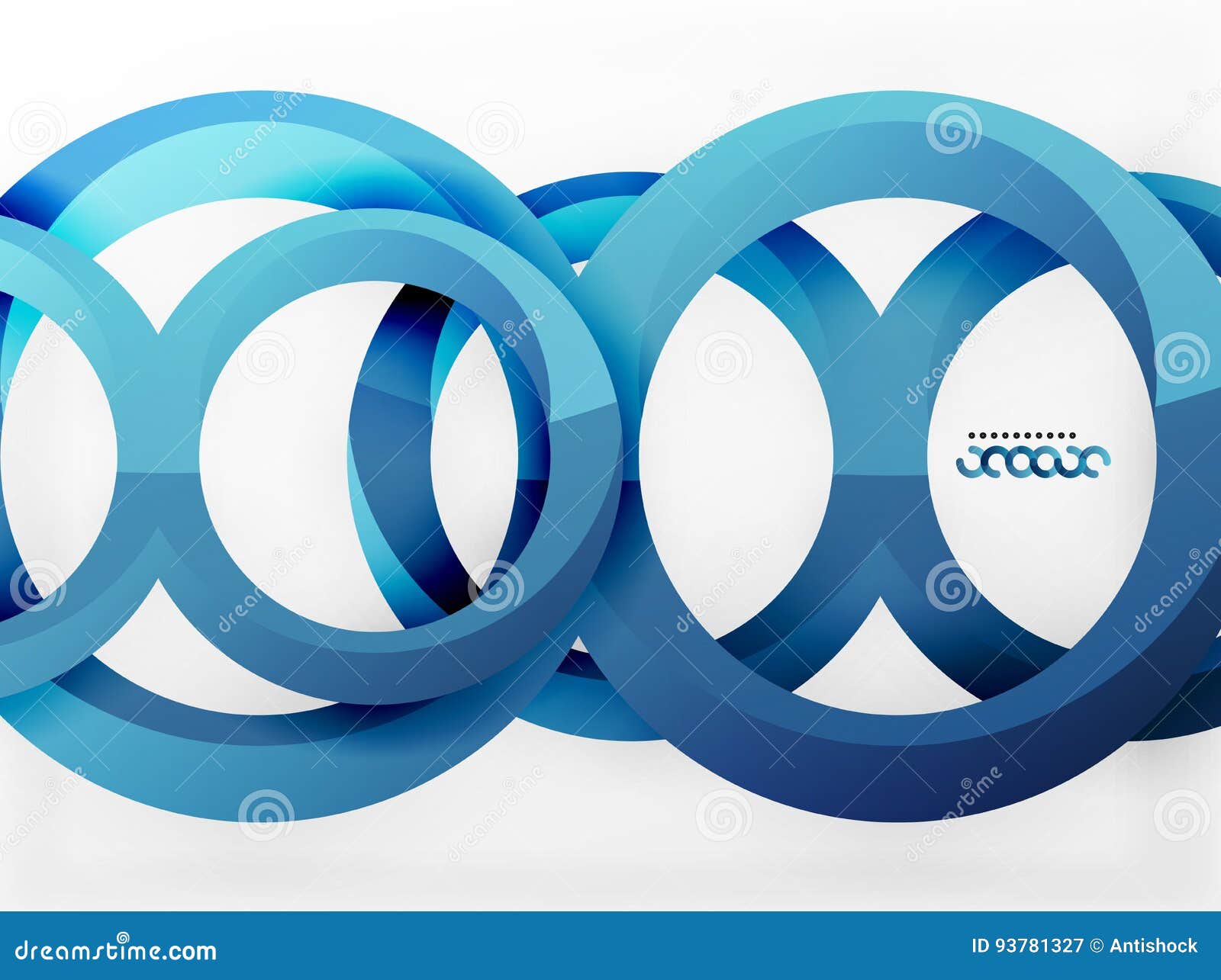 Vector 3d Rings Design Background Stock Vector - Illustration of ...