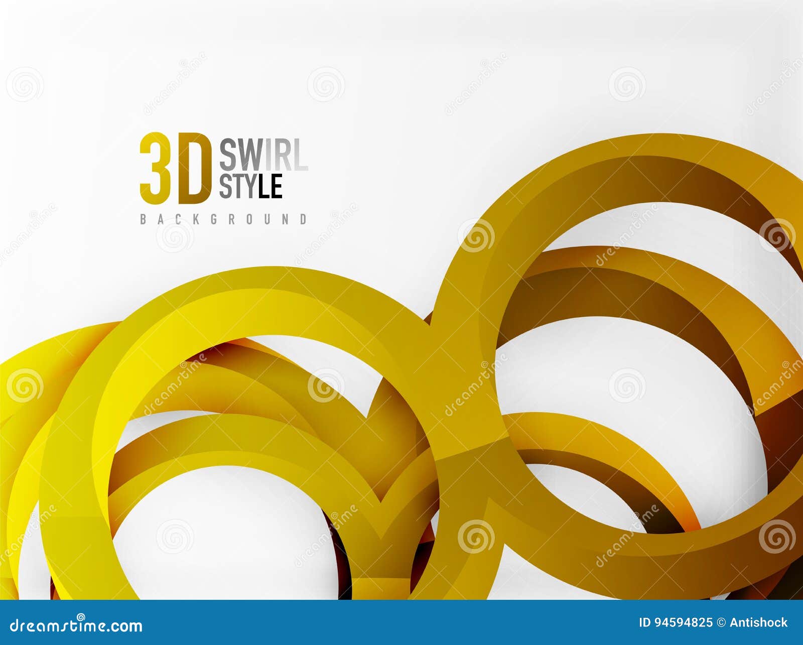 Vector 3d Rings Design Background Stock Vector - Illustration of ...