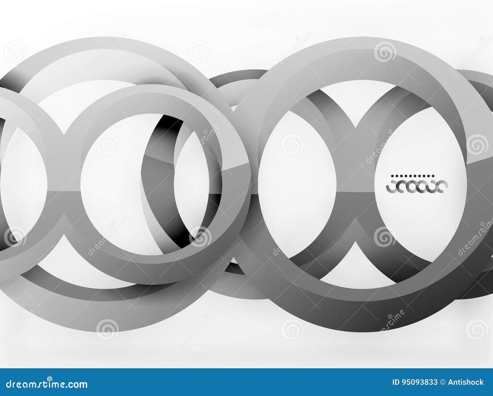 Vector 3d Rings Design Background Stock Vector - Illustration of ...