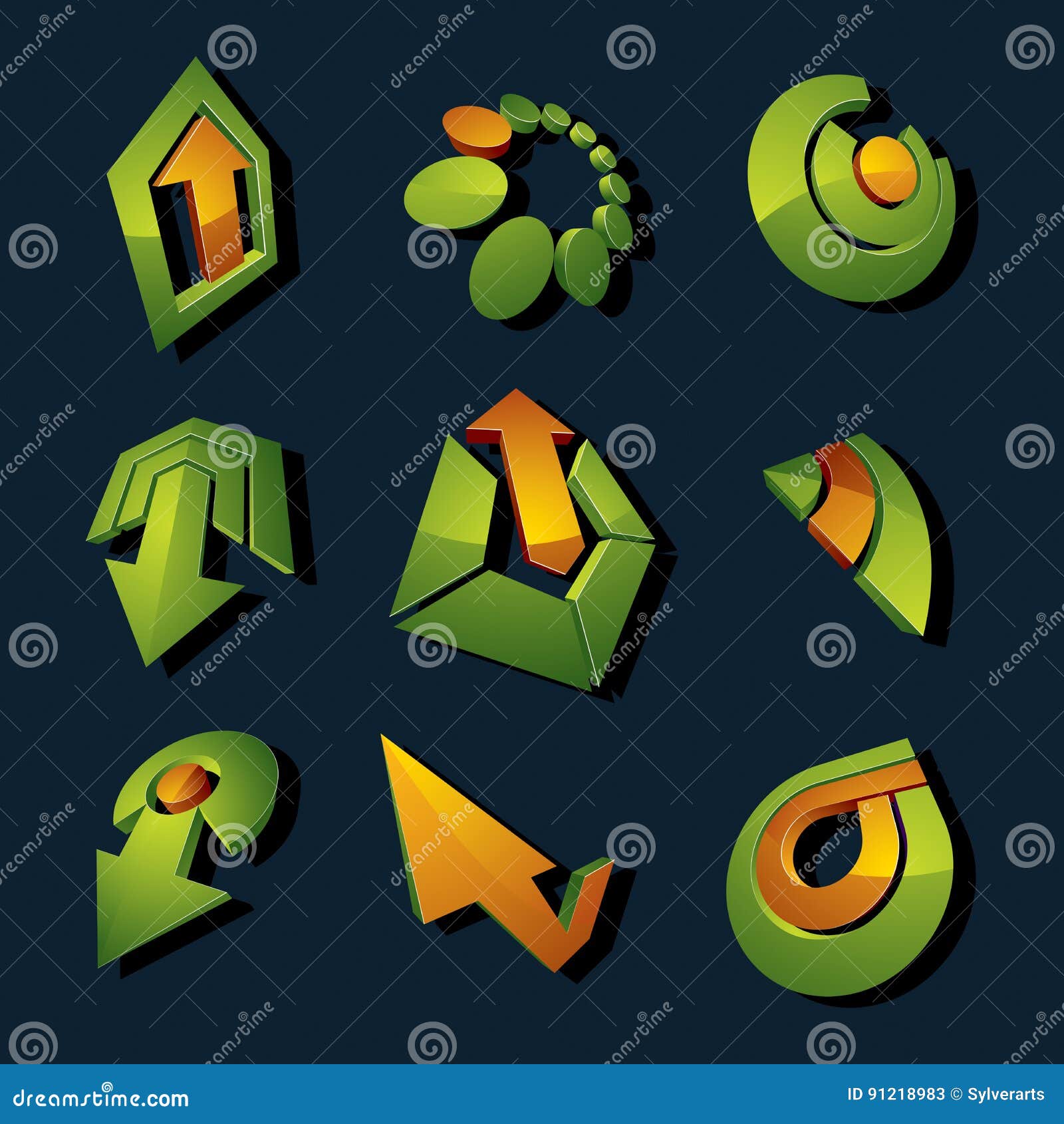 20 Pictograms - Green Stock Photography | CartoonDealer.com #28915118