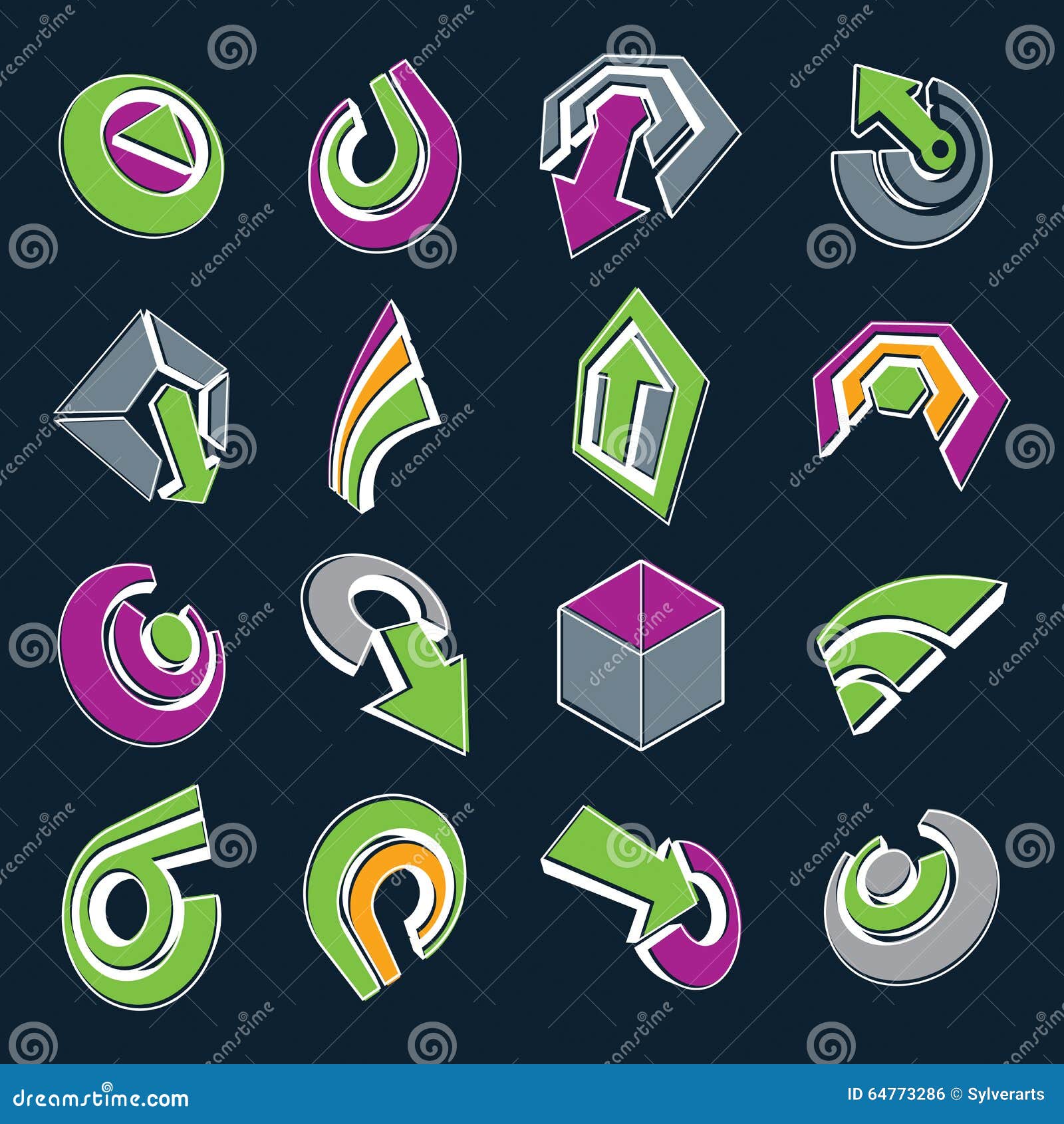 20 Pictograms - Green Stock Photography | CartoonDealer.com #28915118