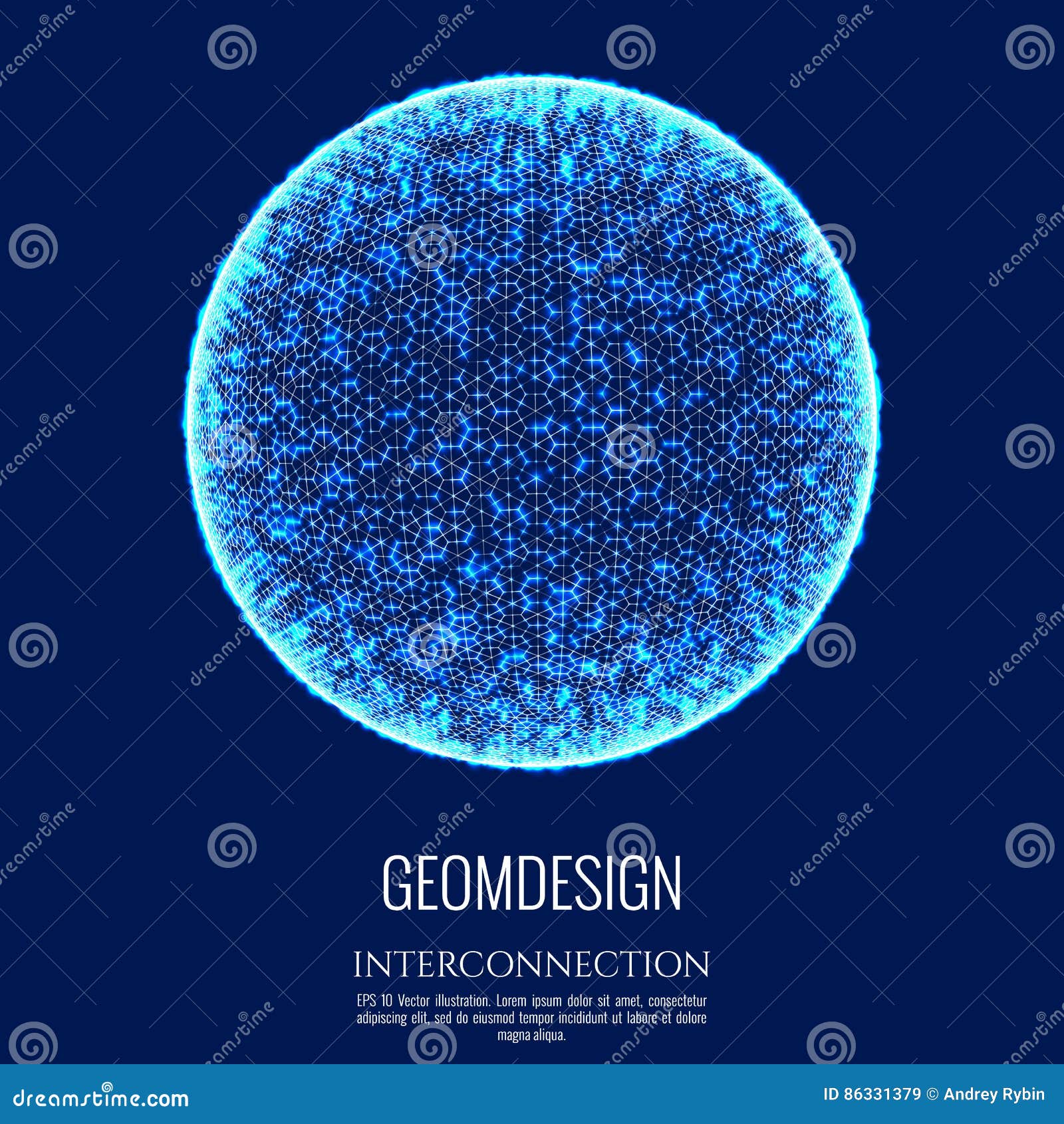 Vector 3d sphere stock vector. Illustration of abstract - 86331379