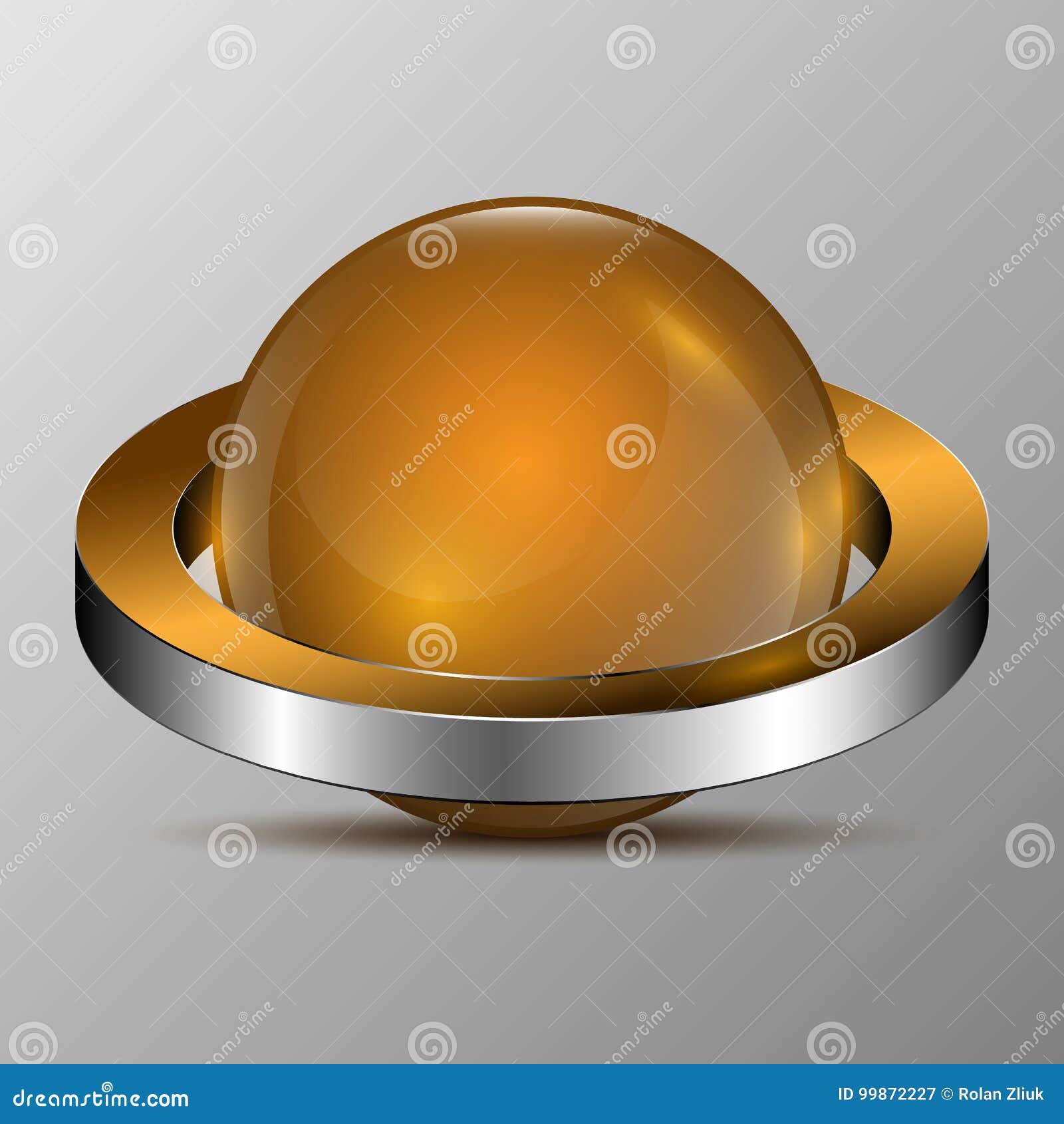 The Vector 3d Sphere with Rings. Stock Vector - Illustration of ...