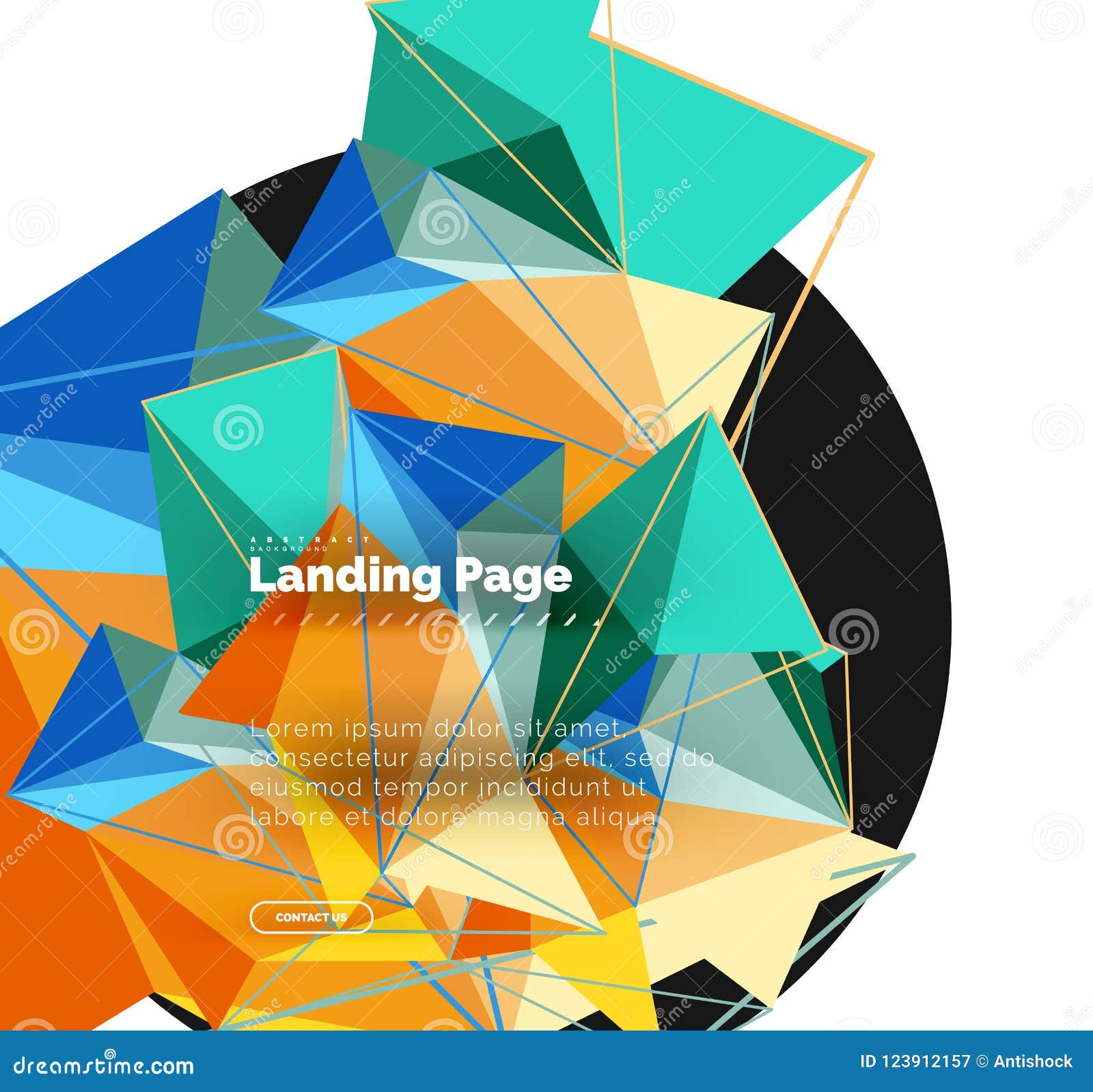 Vector 3d Triangle Abstract Background Stock Vector - Illustration of ...