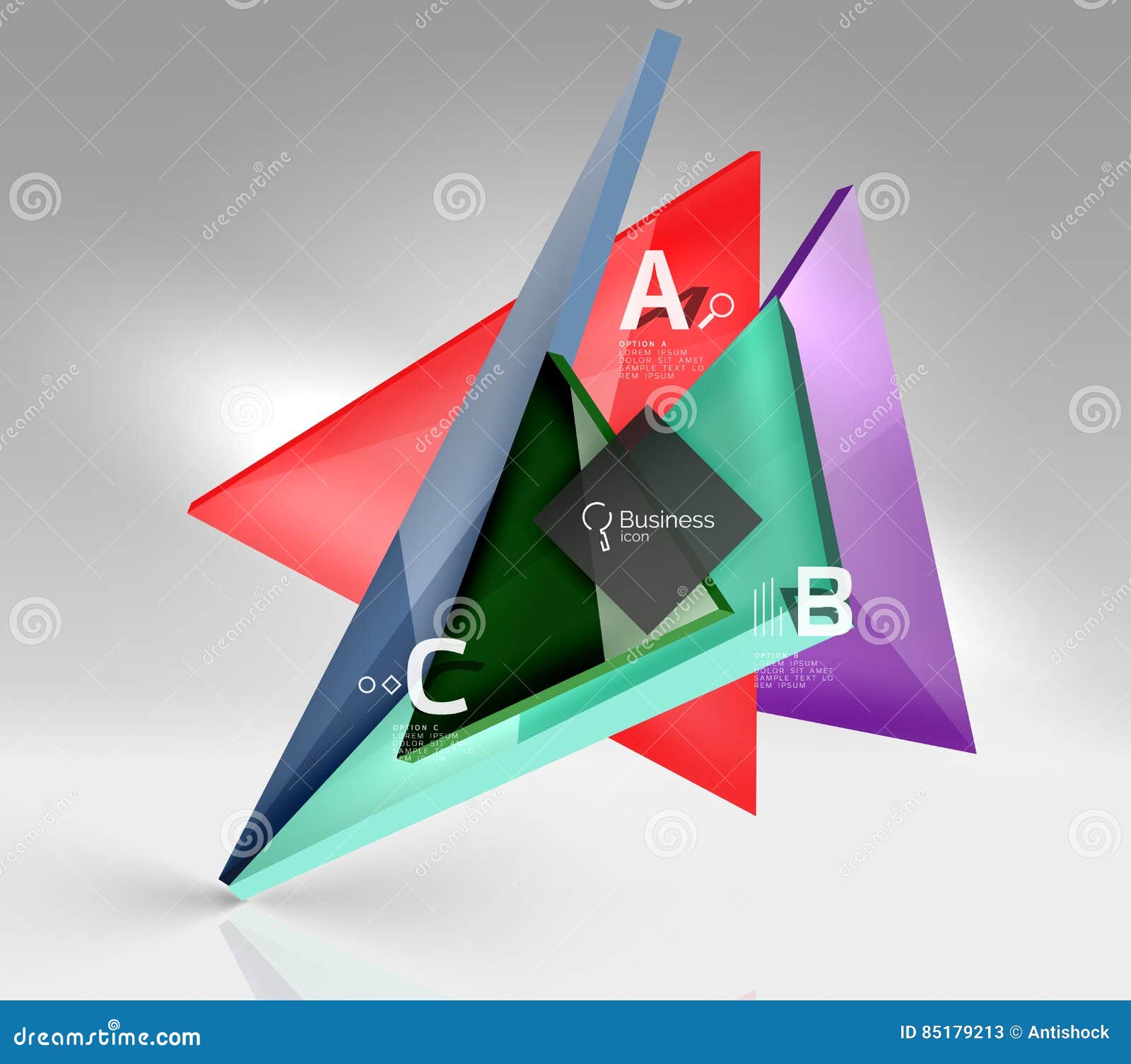 Vector 3d Triangle Abstract Background Stock Vector - Illustration of ...