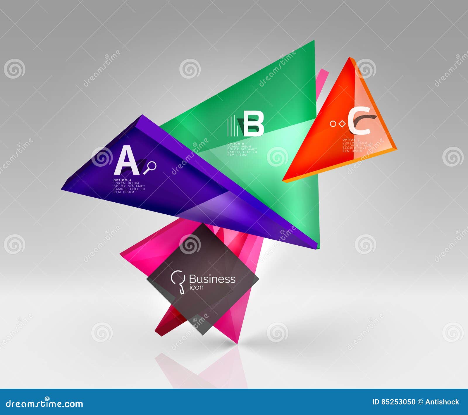 Vector 3d Triangle Abstract Background Stock Vector - Illustration of ...