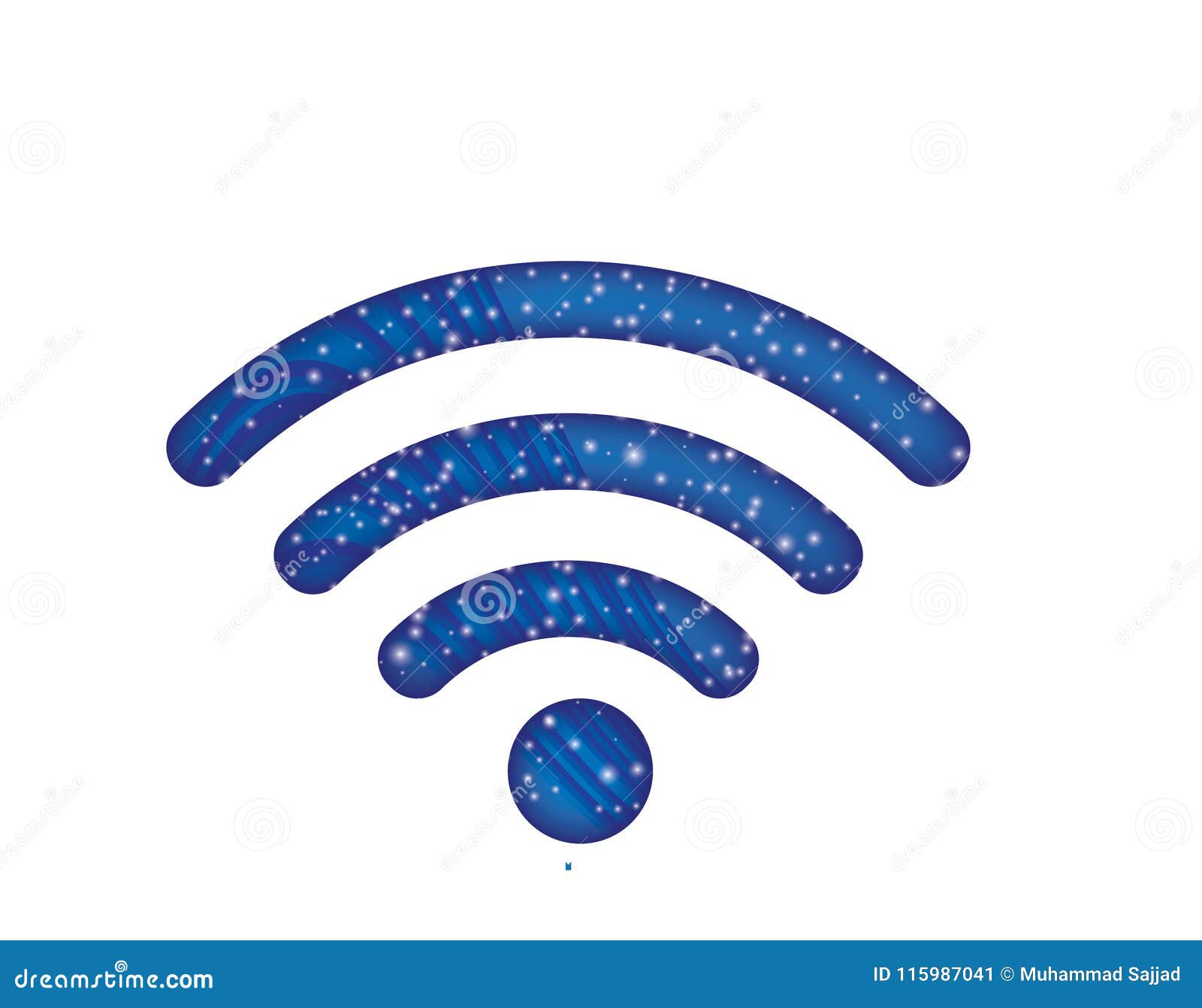 Vector 3D Wifi Wireless Connection Logo Wifi Icon Wifi Sign Stock ...