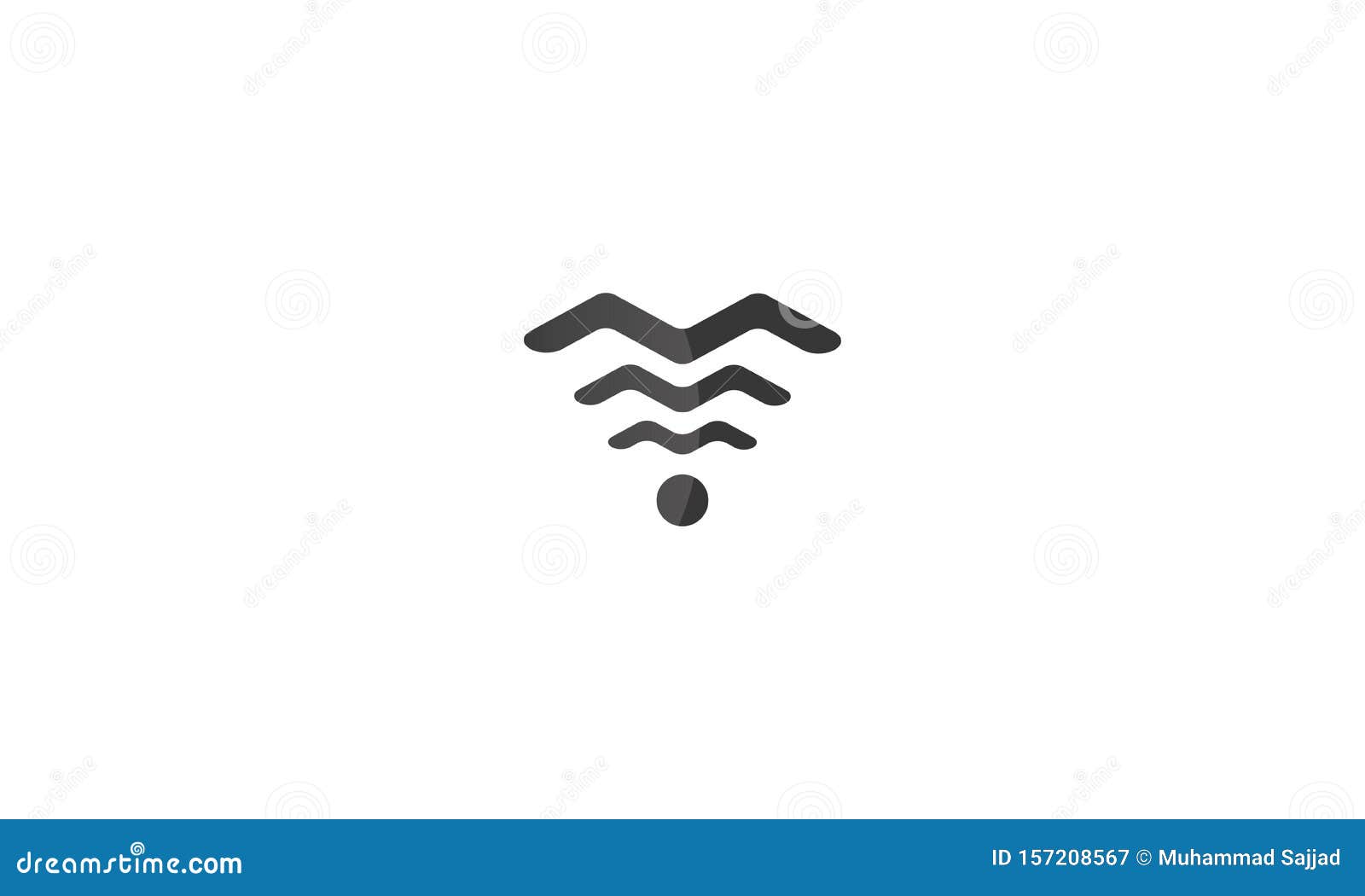 Vector 3D Wifi Wireless Connection Logo Wifi Icon Wifi Sign Stock ...
