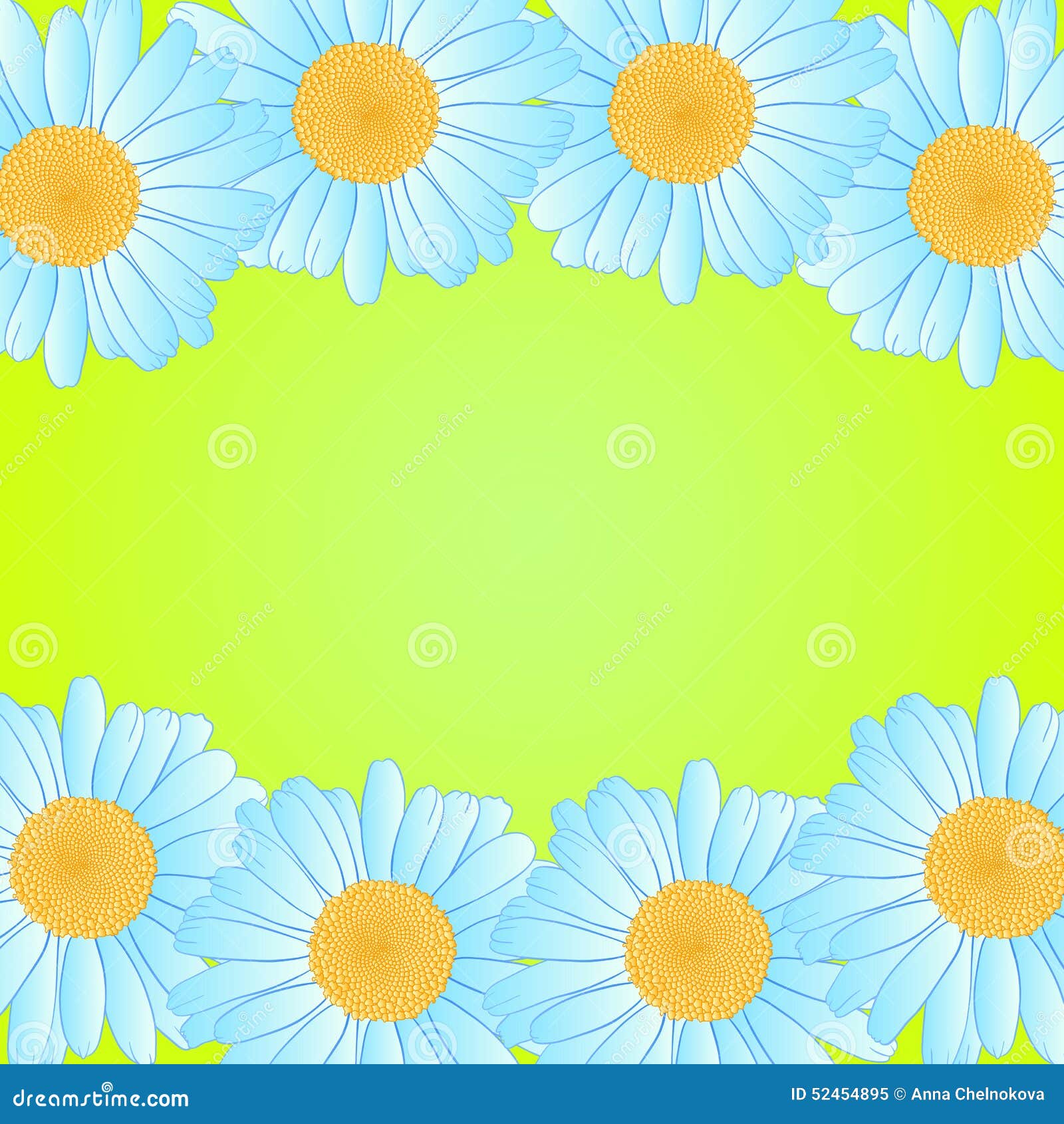 Daisies Design Pattern Vector Illustration | CartoonDealer.com #26649546
